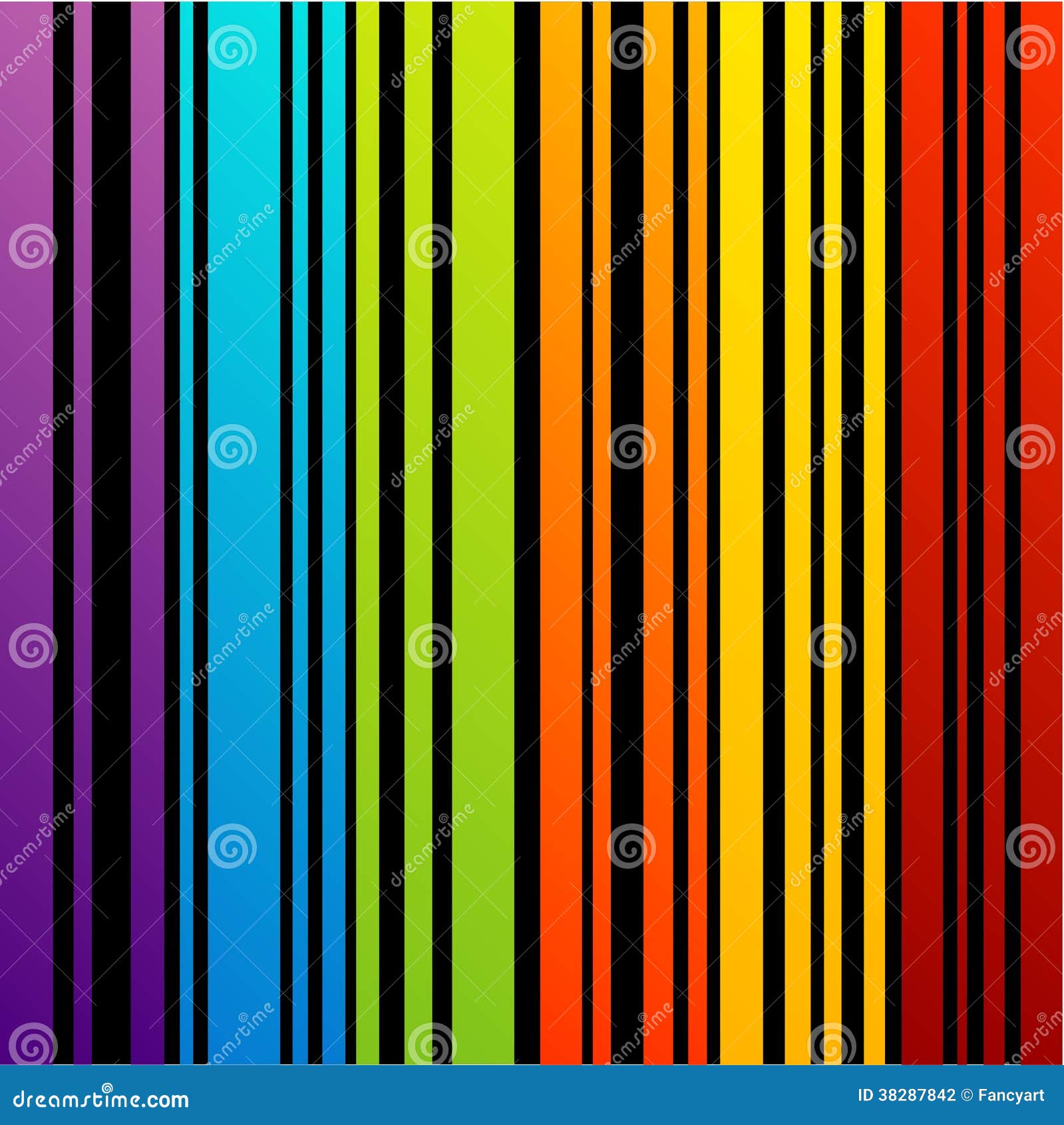 Colorful Bar code stock vector. Illustration of isbn - 38287842