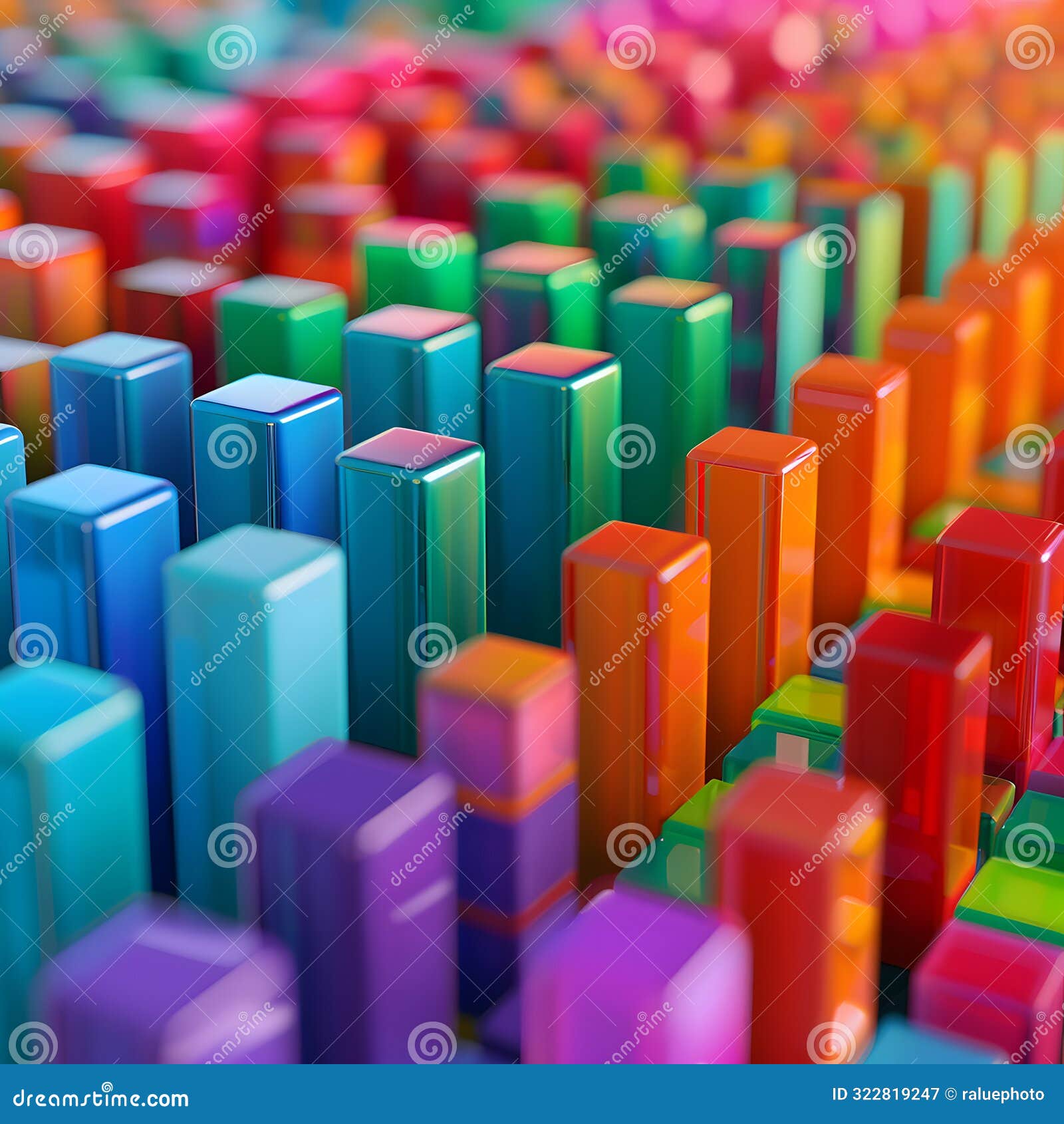 Colorful Bar Graph Displaying Data On A Financial Bus Royalty-Free ...