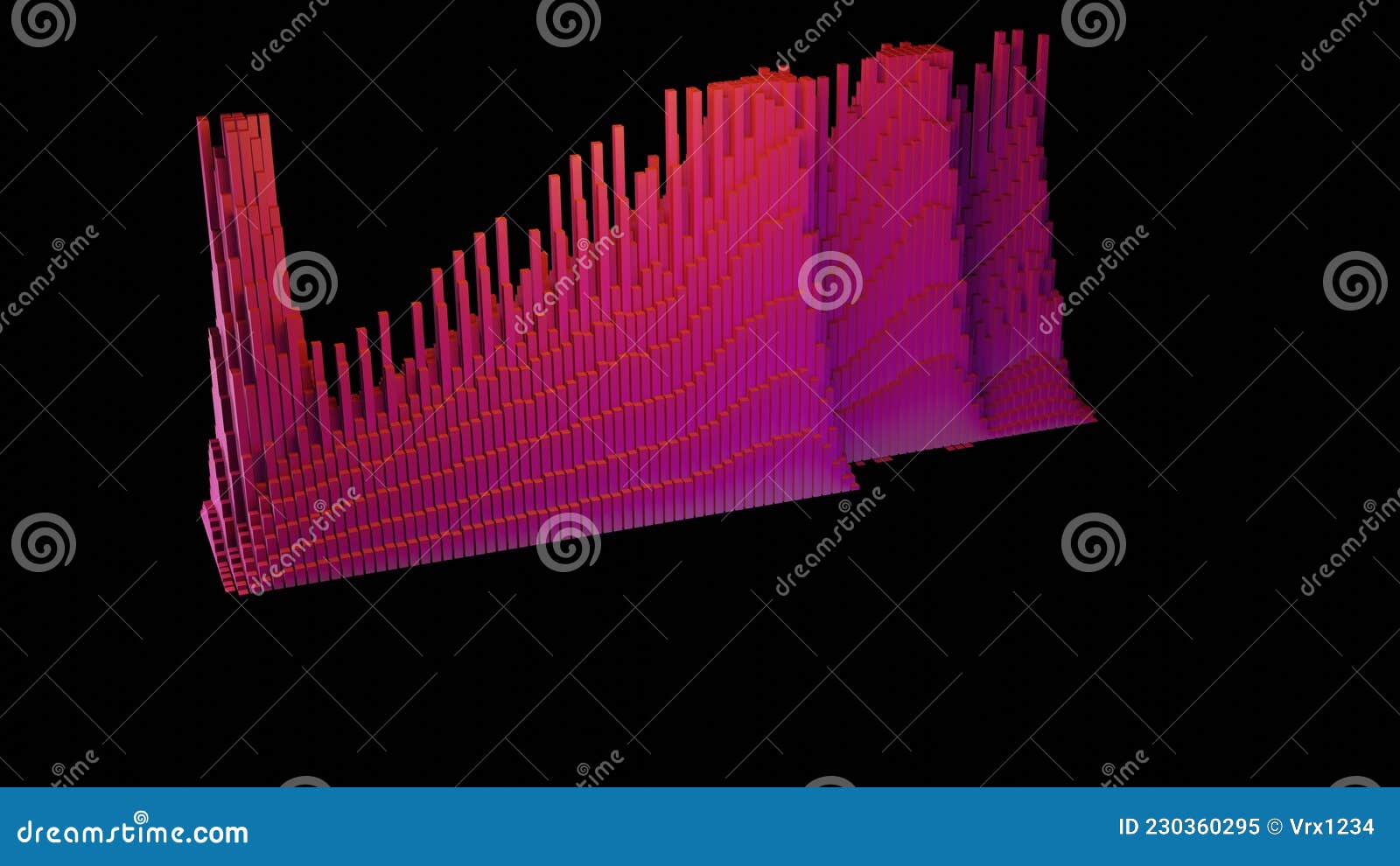 Colorful Bar Graphs Rising , Falling . Transforming Rectangular Blocks ...