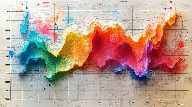 A Colorful Bar Growth Chart Graph Effectively Representing ...