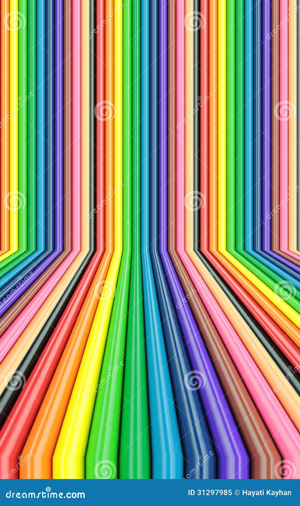 Colorful Bars with Perspective Stock Image - Image of blue ...