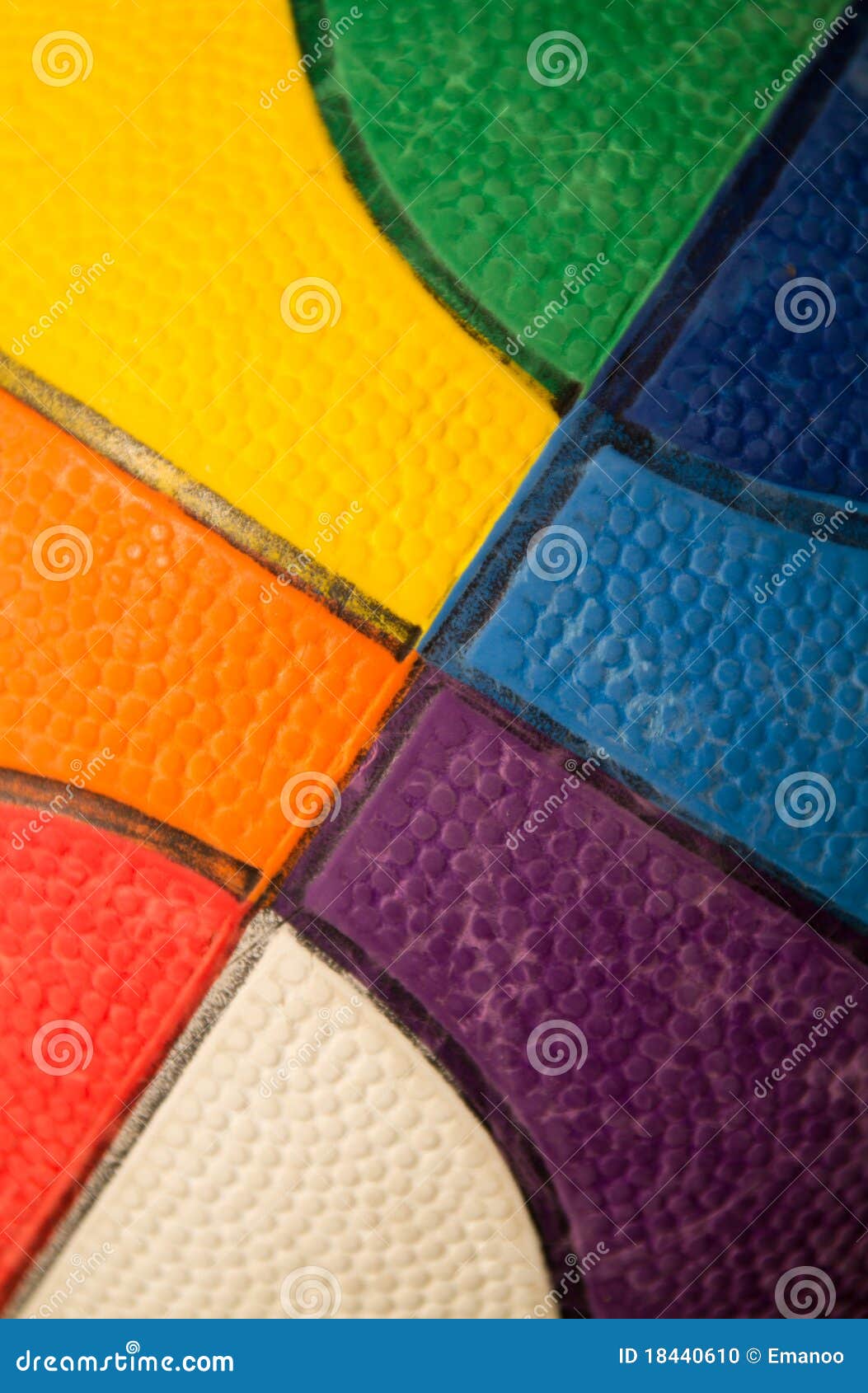 Colorful basketball stock photo. Image of colorful, orange - 18440610