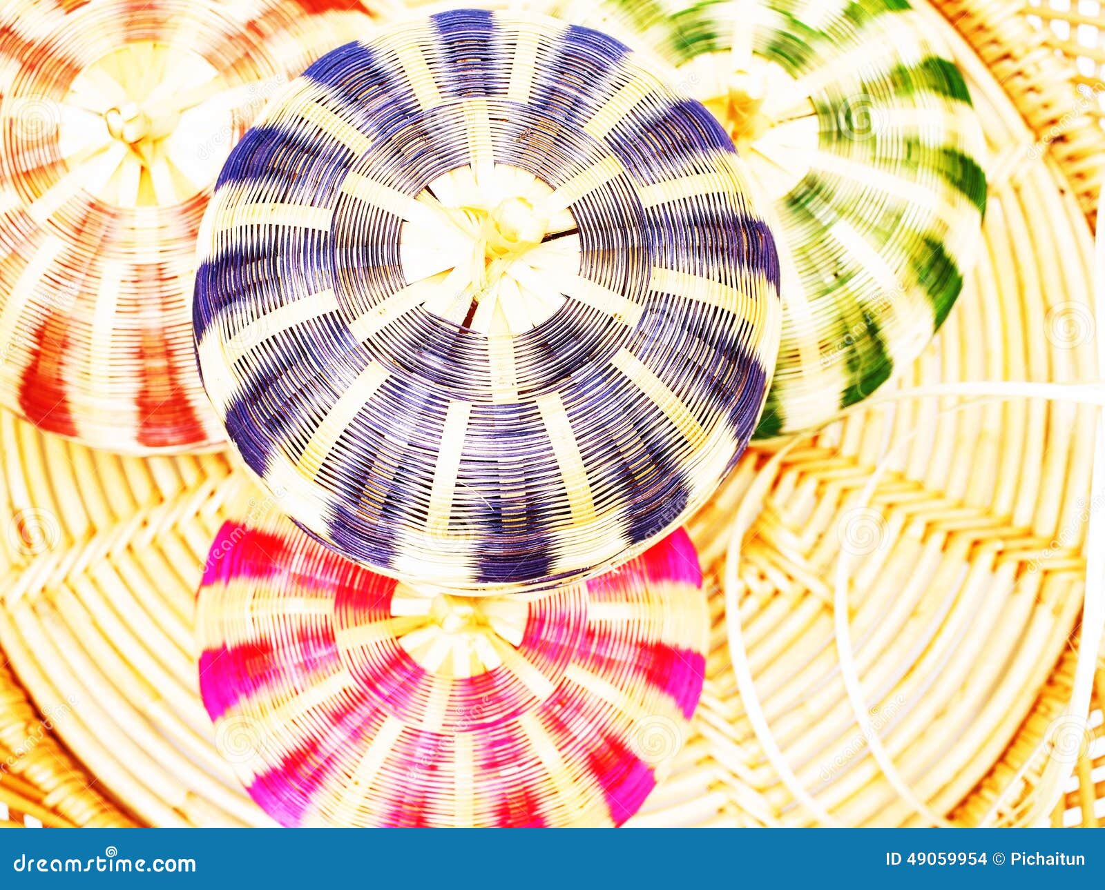 Colorful baskets stock photo. Image of refinement, basketry - 49059954