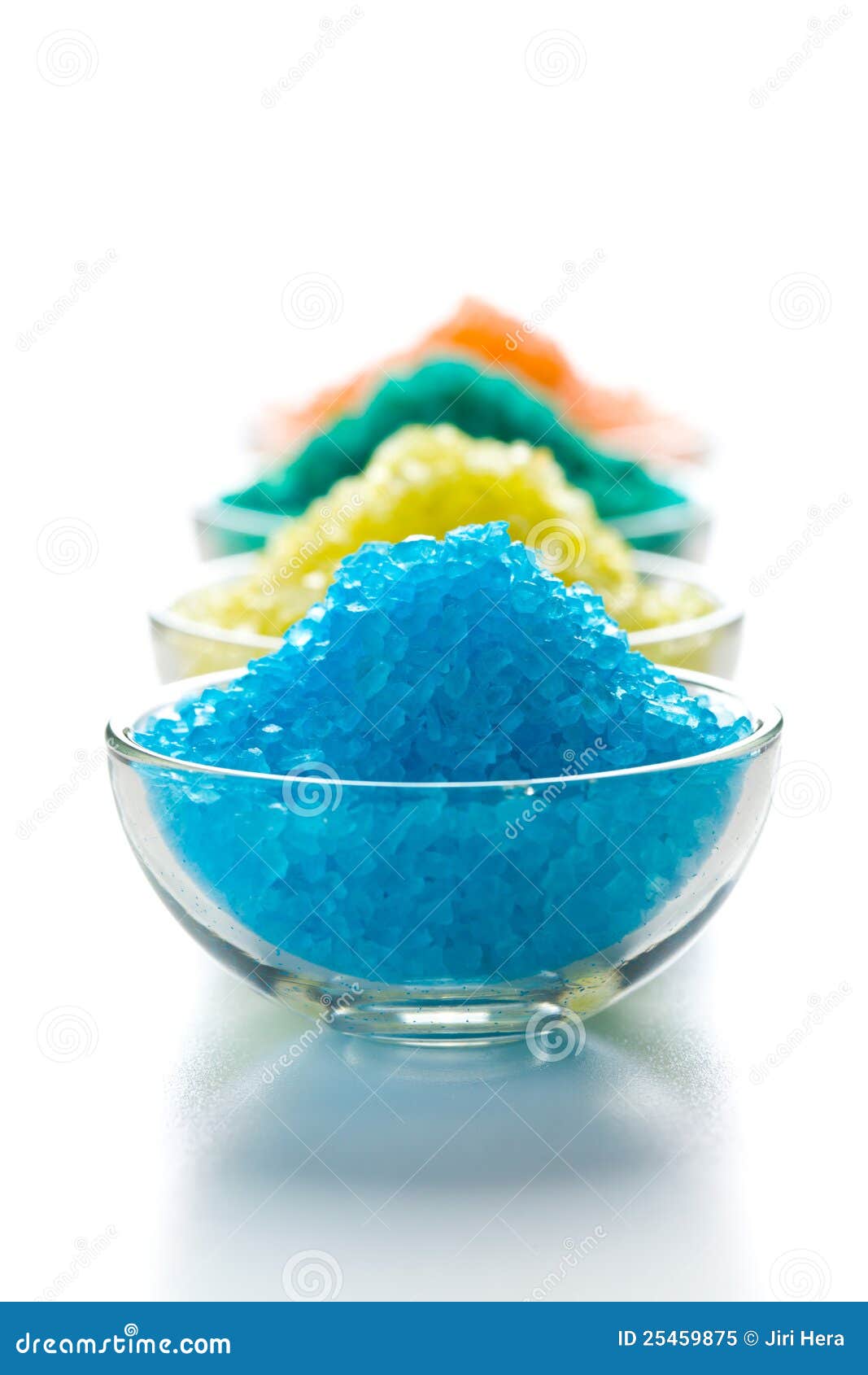Colorful Bath Salt in Glass Bowl Stock Image - Image of clean, aroma ...