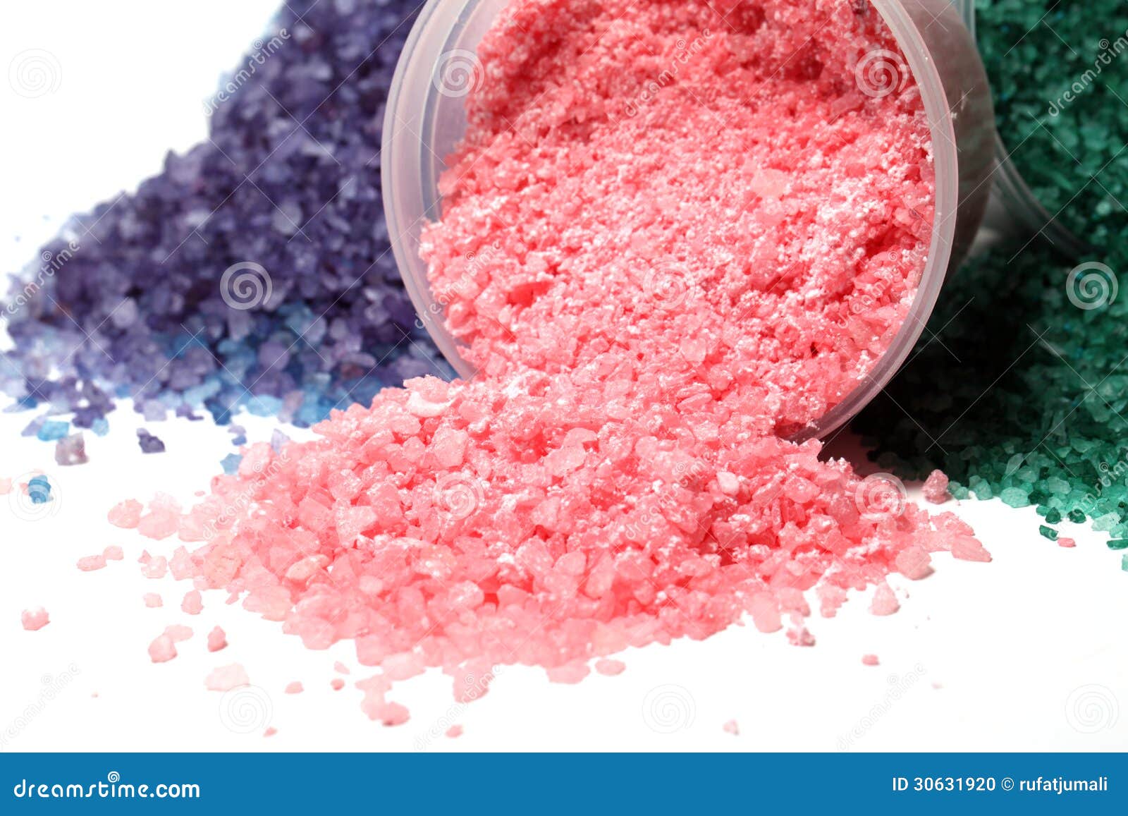 Colorful Bath Salt Scattered Stock Photo - Image of lavender, health ...