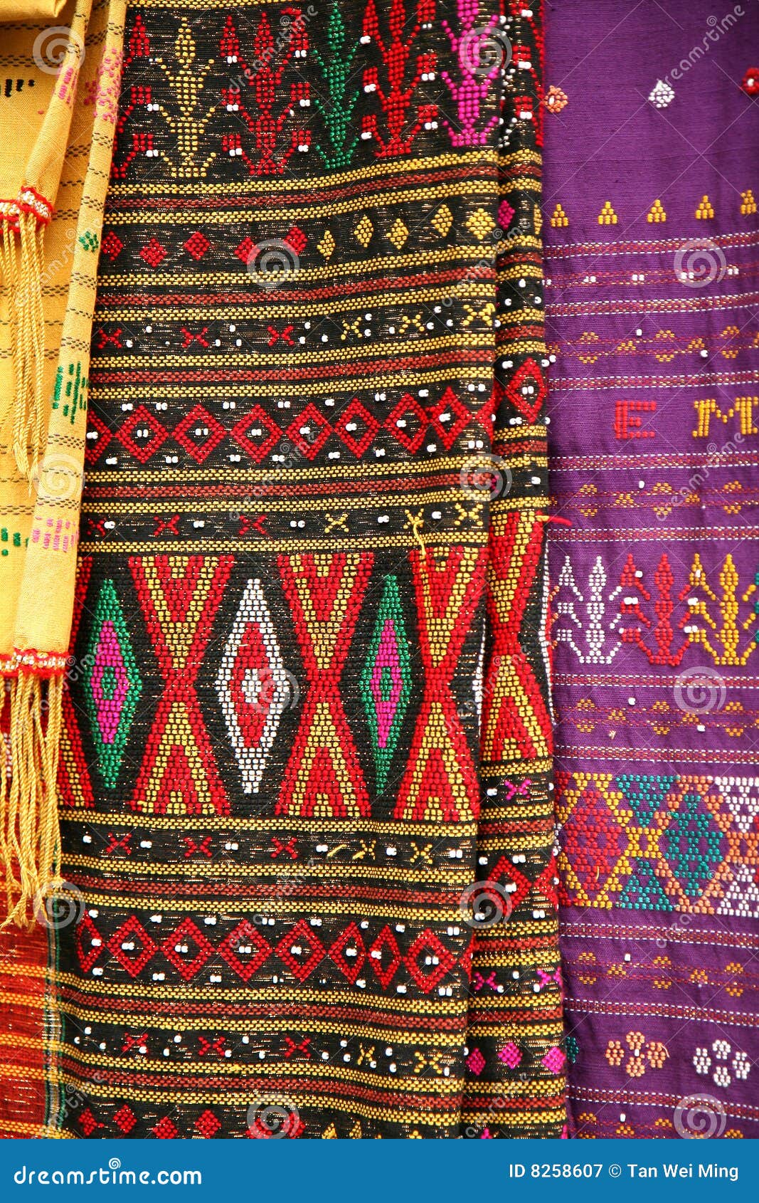 Colorful Batik stock image. Image of clothes, embroidery - 8258607