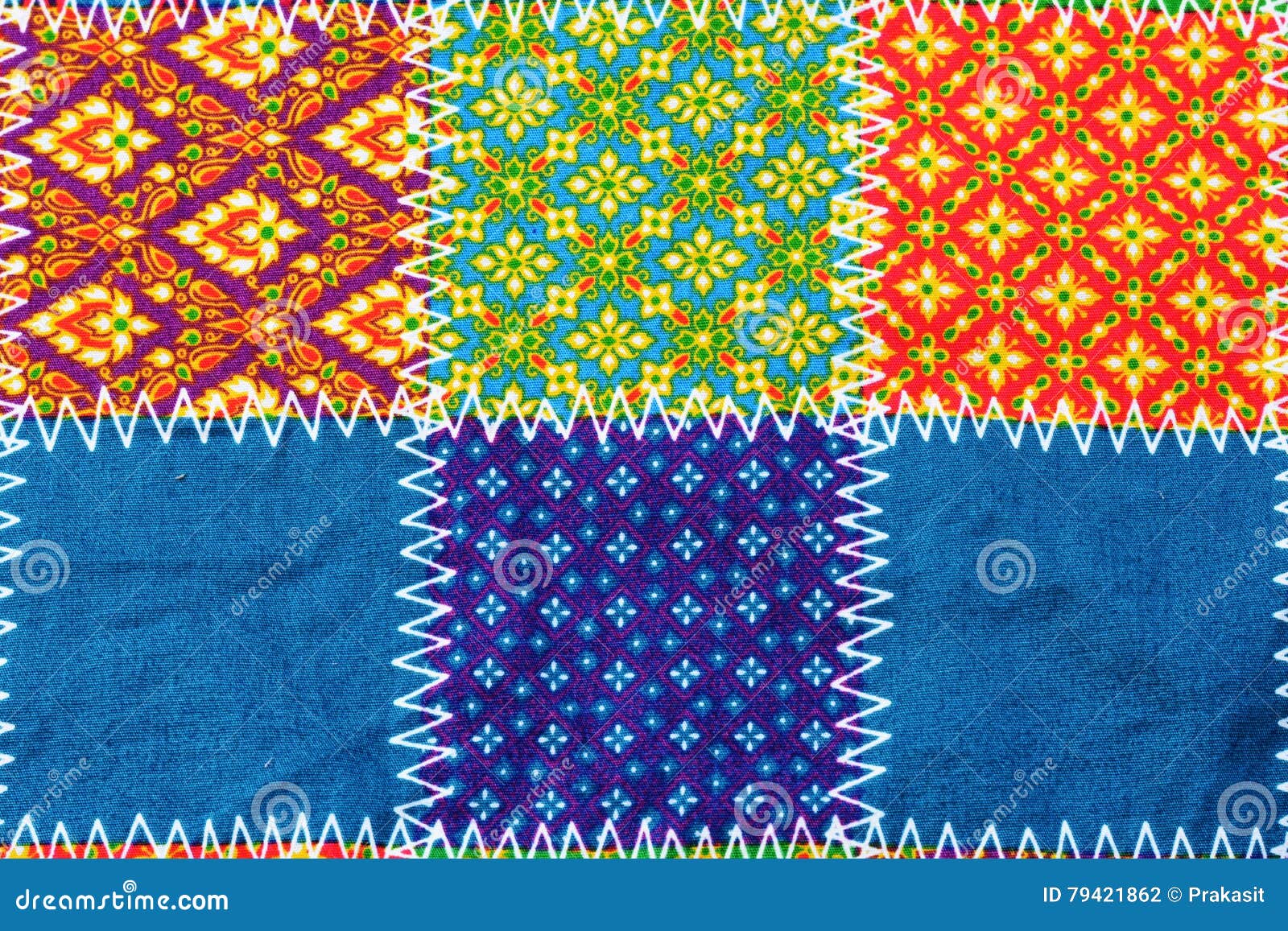 Colorful Batik Cloth Fabric Background Stock Photo | CartoonDealer.com ...