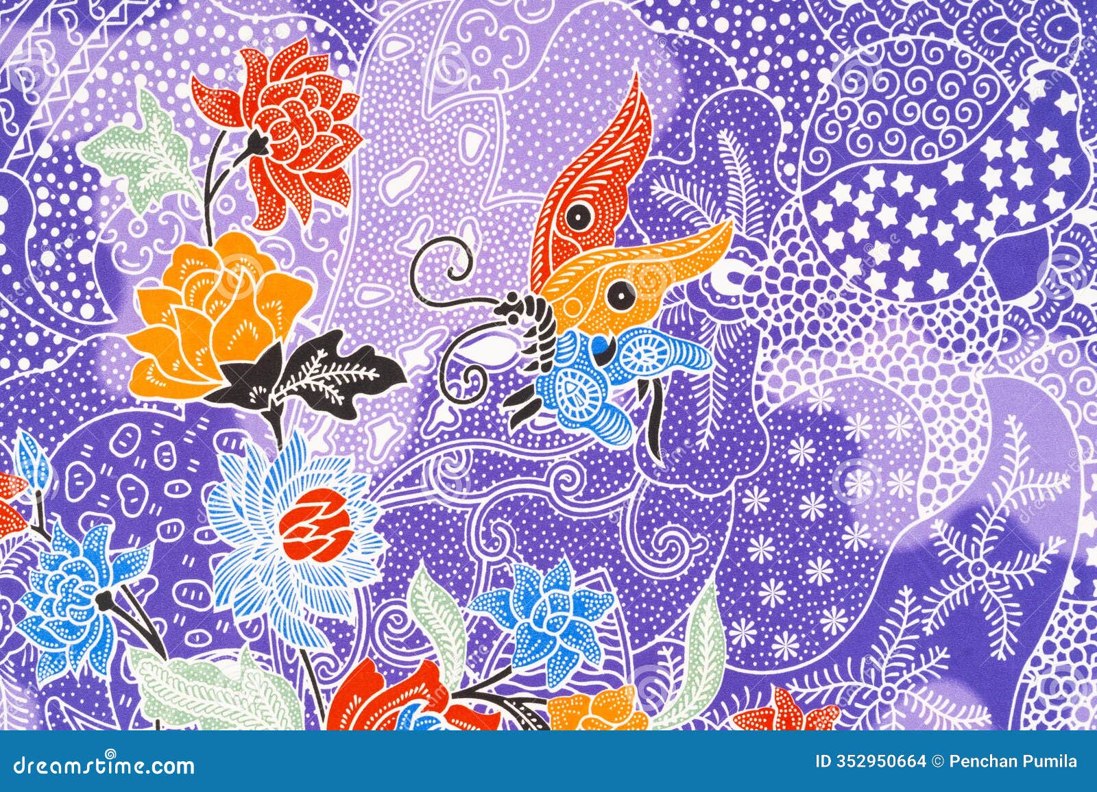 Colorful Batik Cloth Fabric Textile, Abstract Background Stock ...