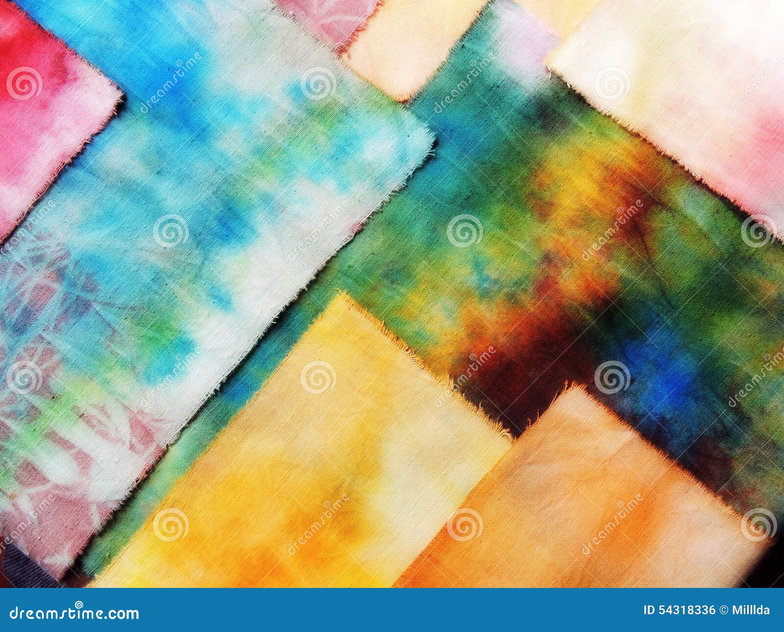 Colorful Batik Fabric Texture Stock Photo - Image of create, color ...