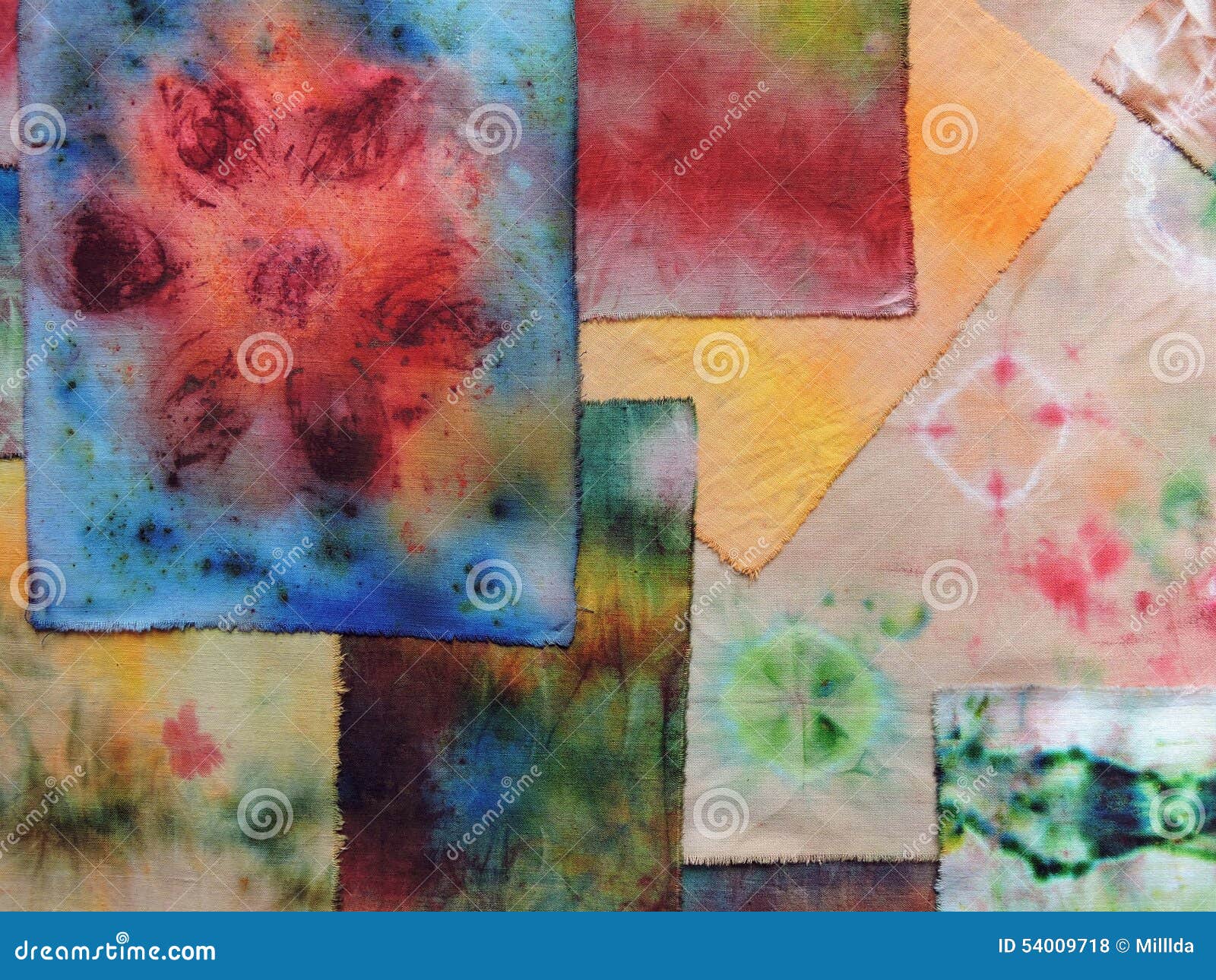Colorful Batik Fabric Texture Stock Illustration - Illustration of ...