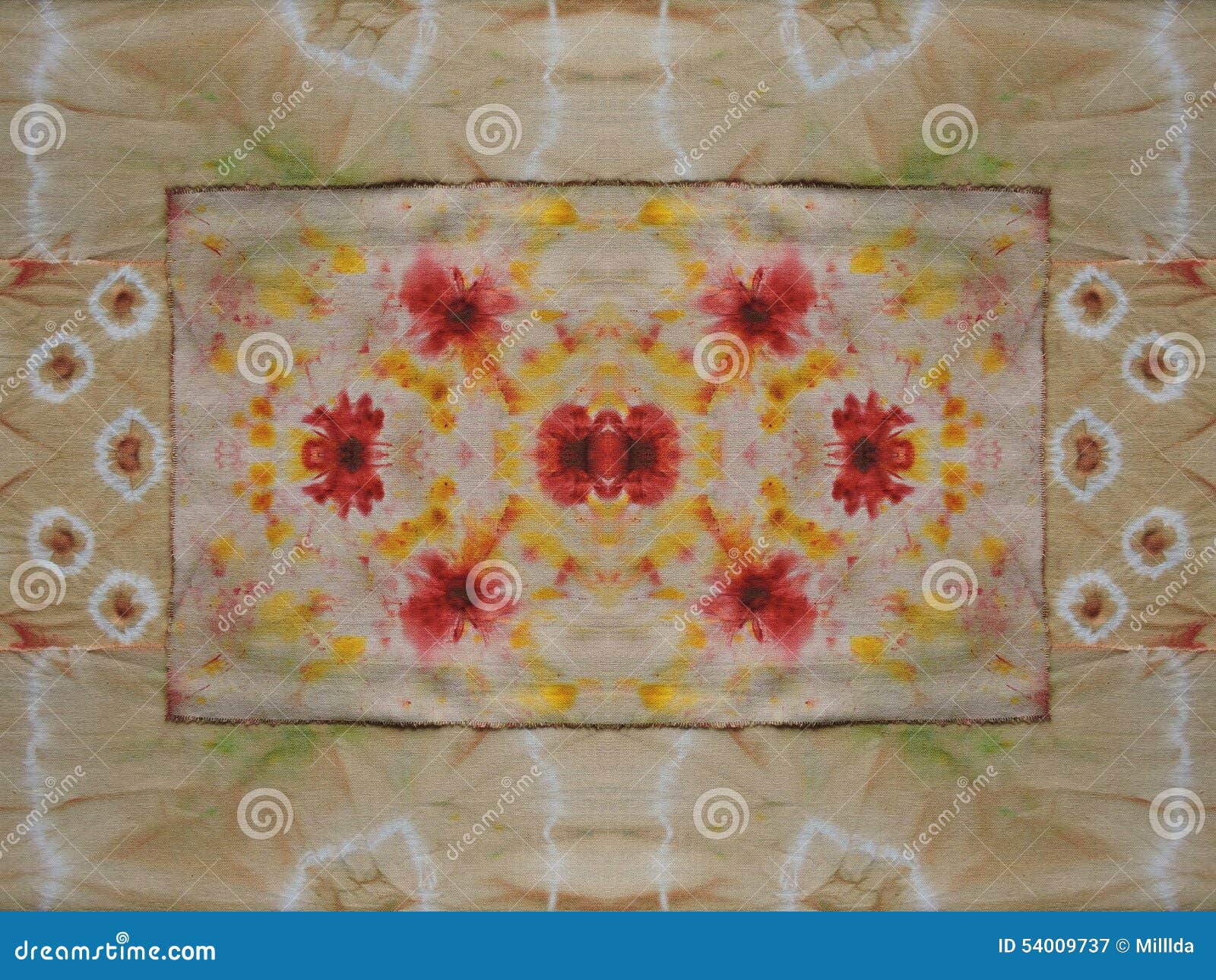 Colorful Batik Fabric Texture Stock Illustration - Illustration of ...