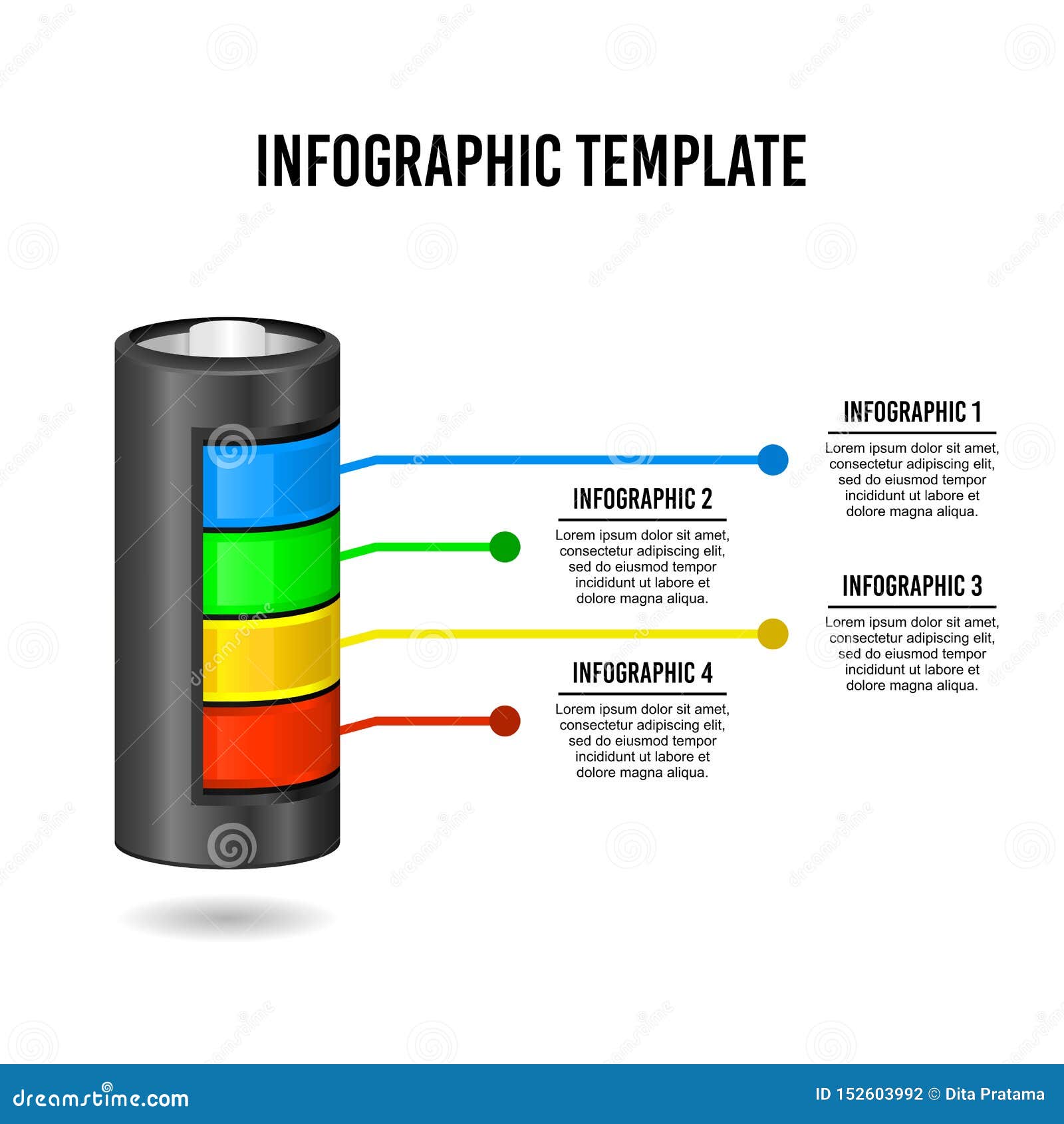 Battery Indicator Infographic Design Template Stock Illustration ...