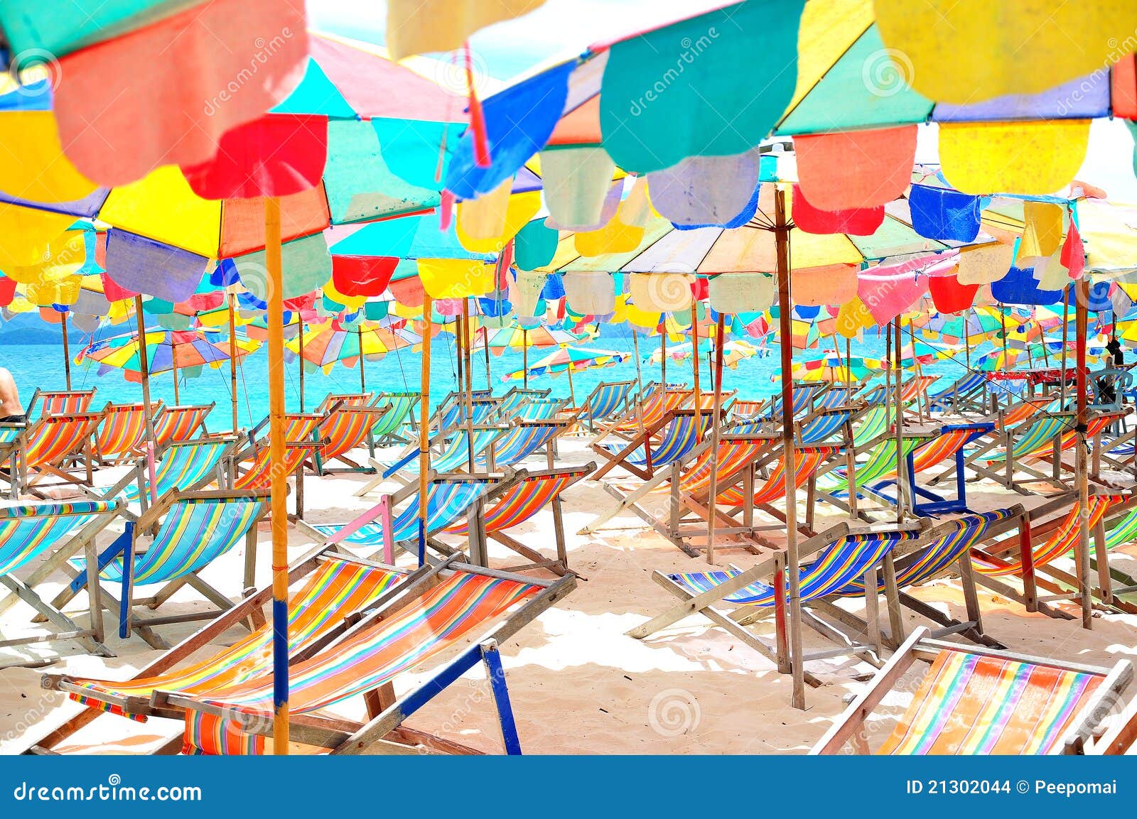 Colorful beach stock photo. Image of landscape, resort - 21302044