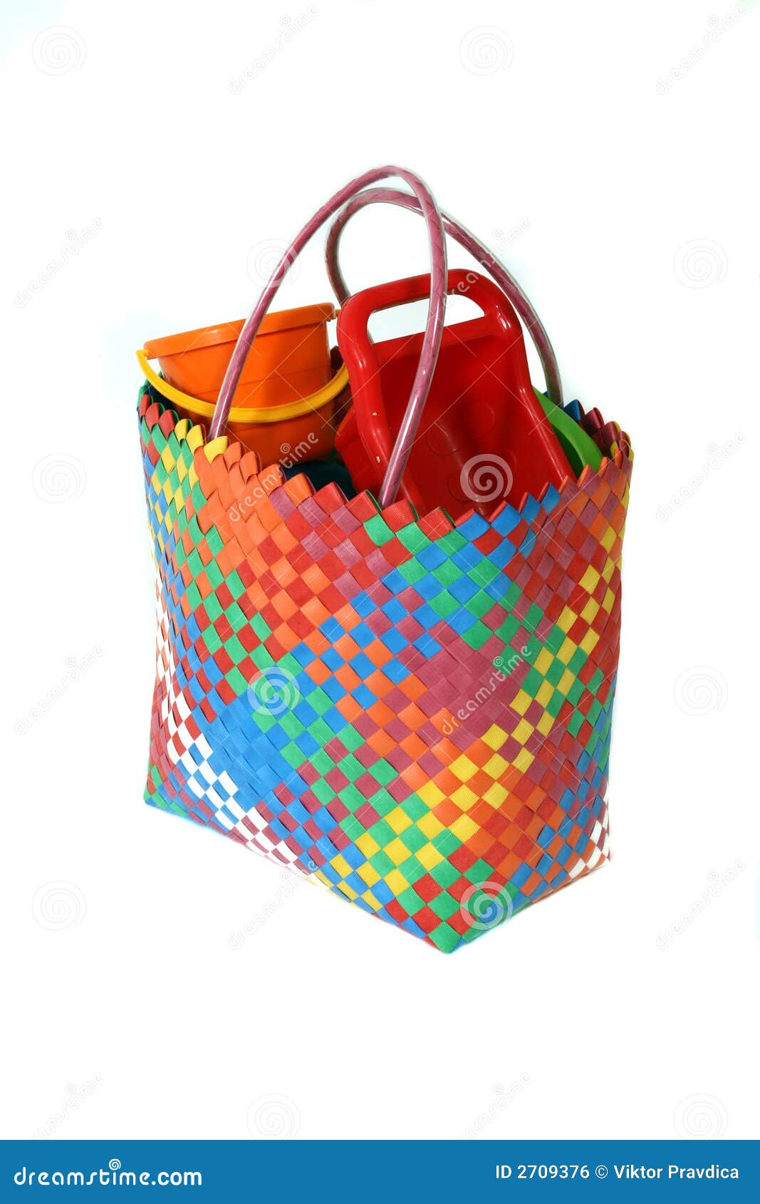 Colorful beach bag stock photo. Image of sand, kids, colorful - 2709376