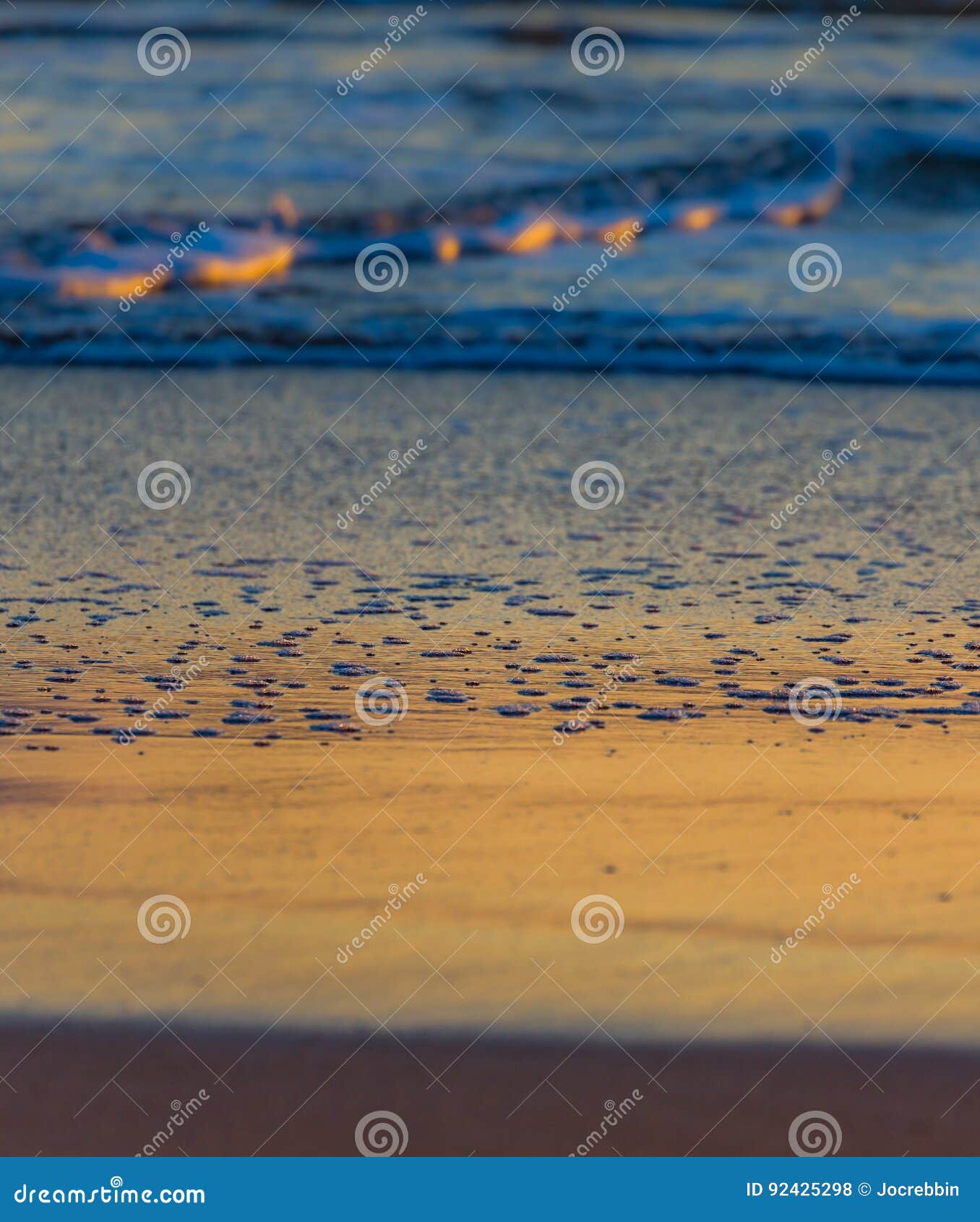 Colorful Beach Reflection at Dawn Stock Photo - Image of ocean ...