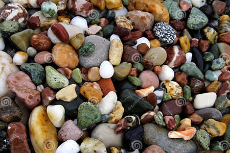 Colorful beach rocks stock photo. Image of colours, pebble - 1898184