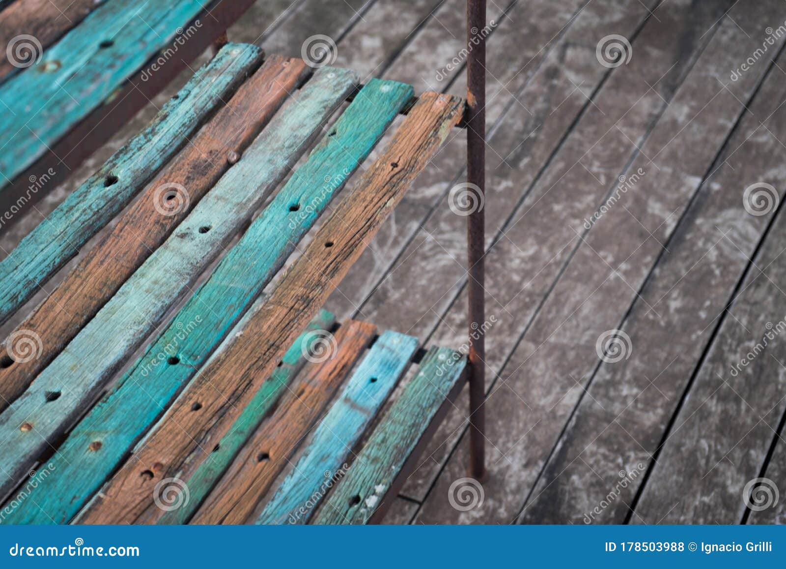 Colorful Beach Wood for Texture Stock Photo - Image of color ...