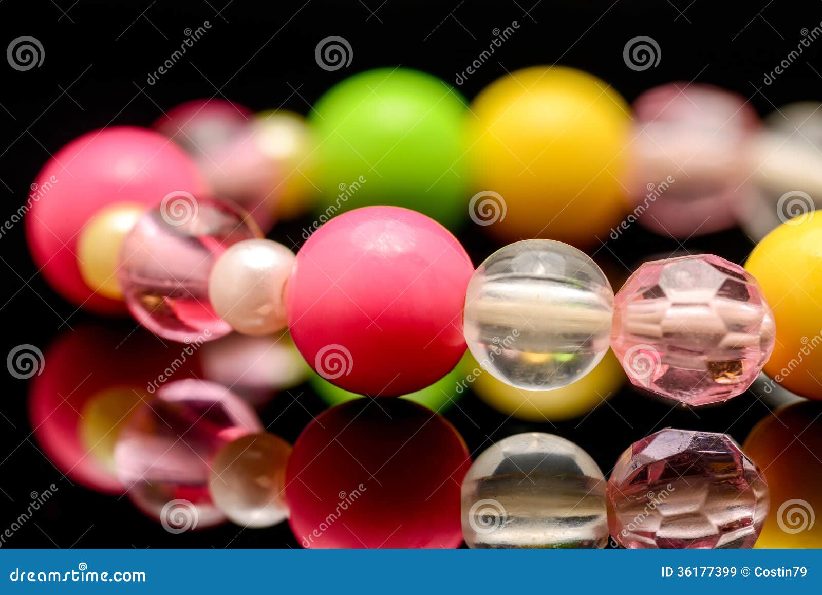 Colorful beaded bracelet stock image. Image of colors - 36177399