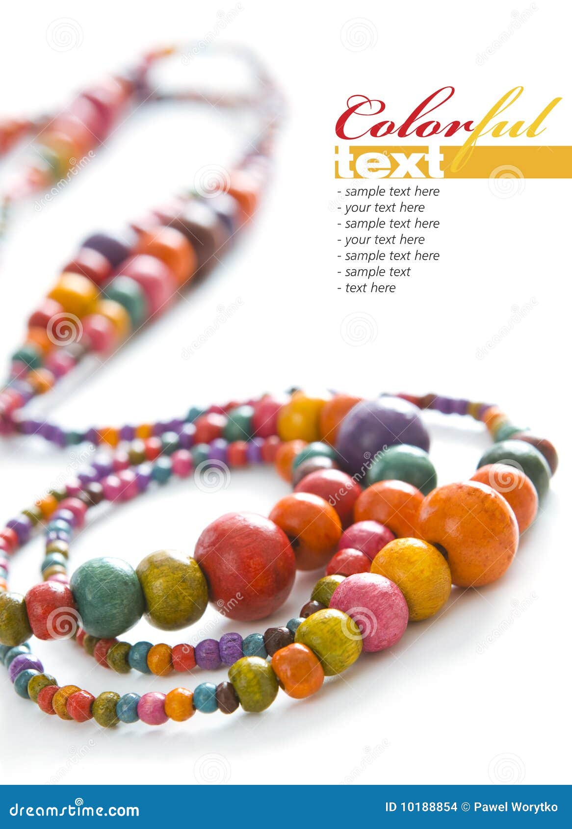 Colorful beads stock photo. Image of girl, naturals, feminine - 10188854