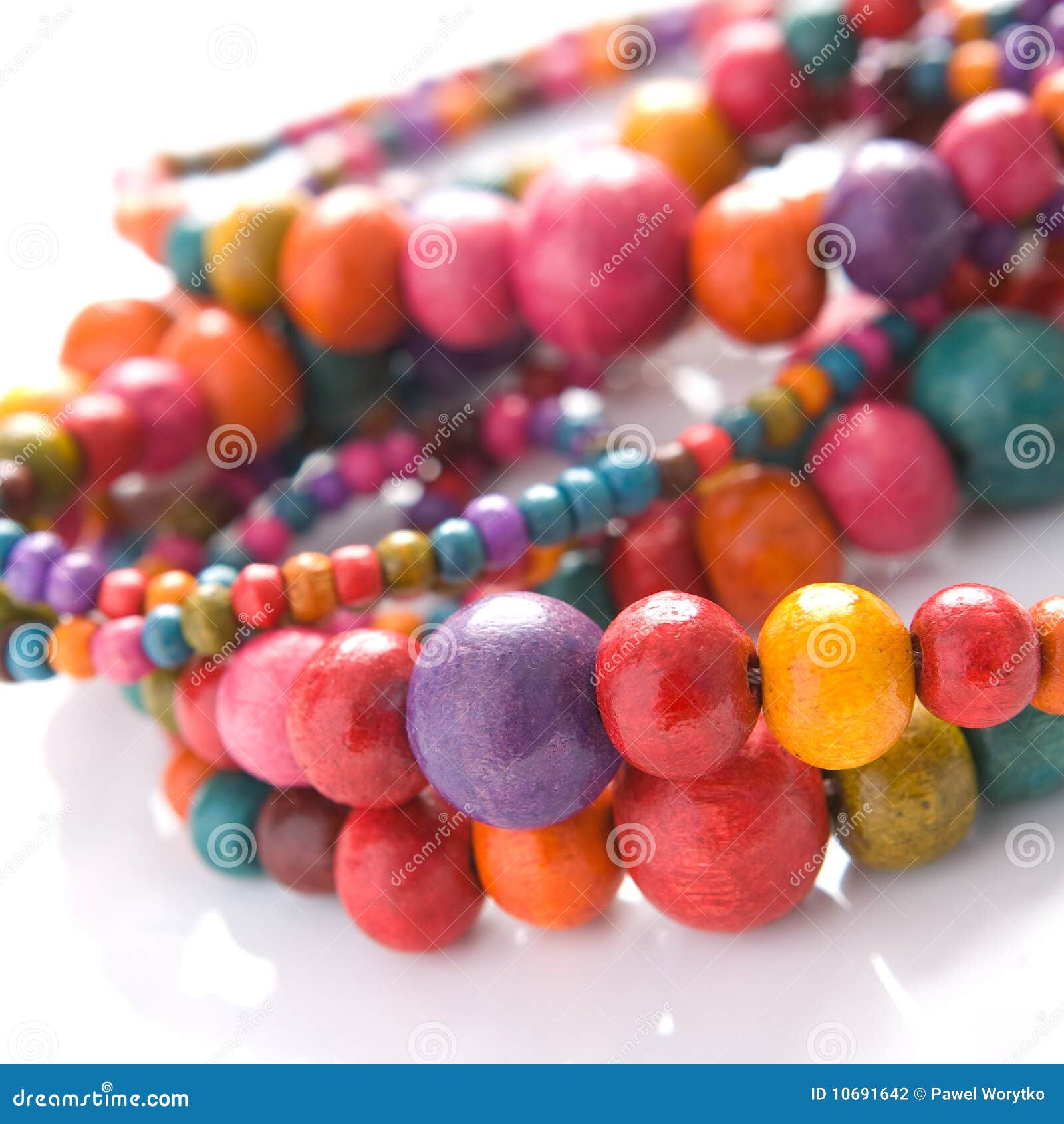 Colorful beads stock photo. Image of beaded, color, string - 10691642