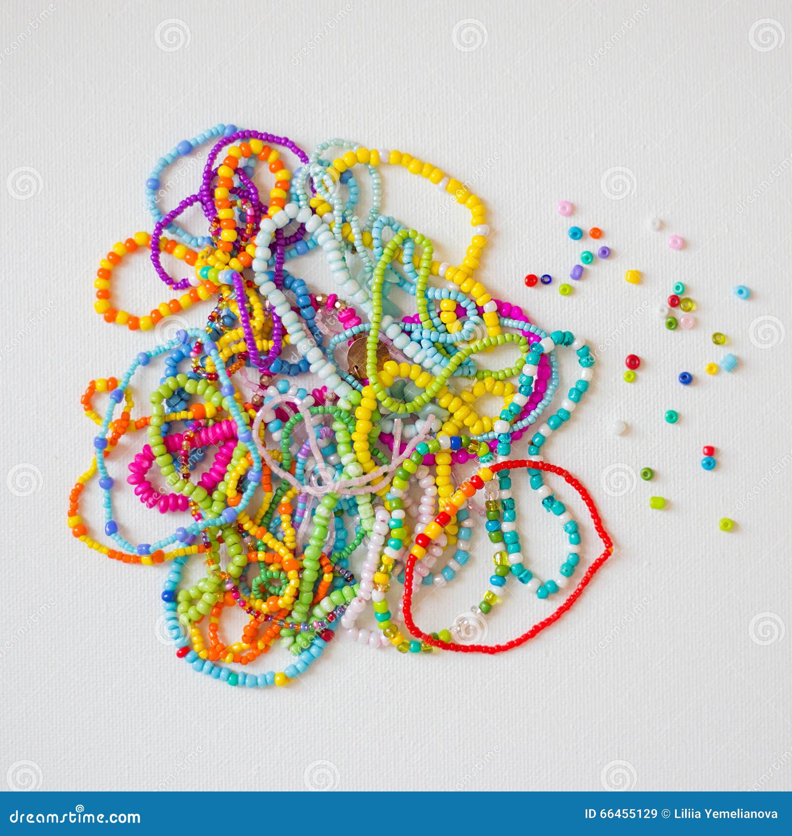 Colorful beads and bangles stock image. Image of bead - 66455129