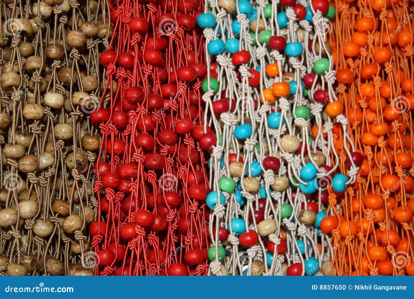 Colorful Beads Necklaces stock photo. Image of colourful - 8857650