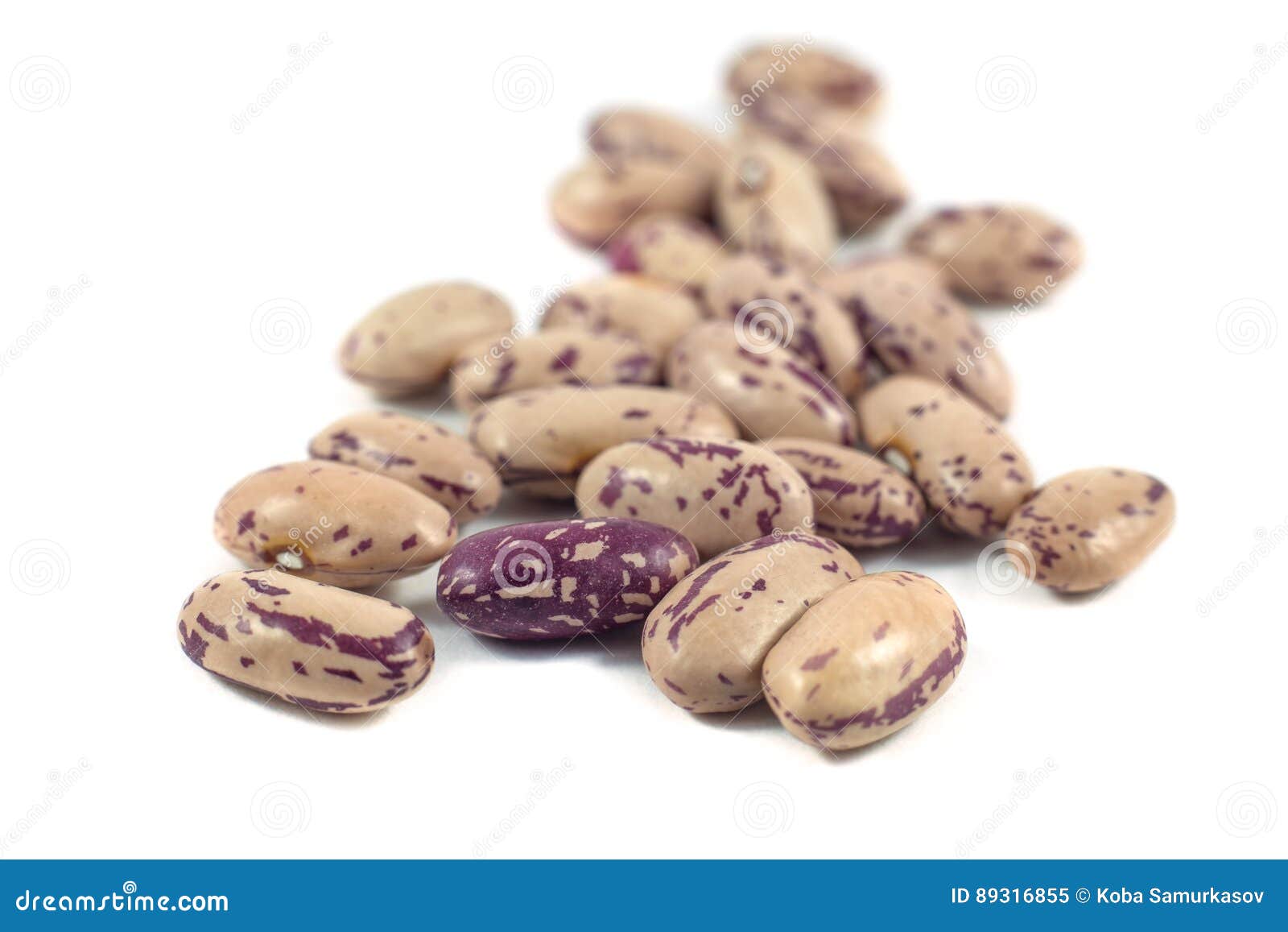 Colorful Beans on White Background Stock Image - Image of seed, group ...