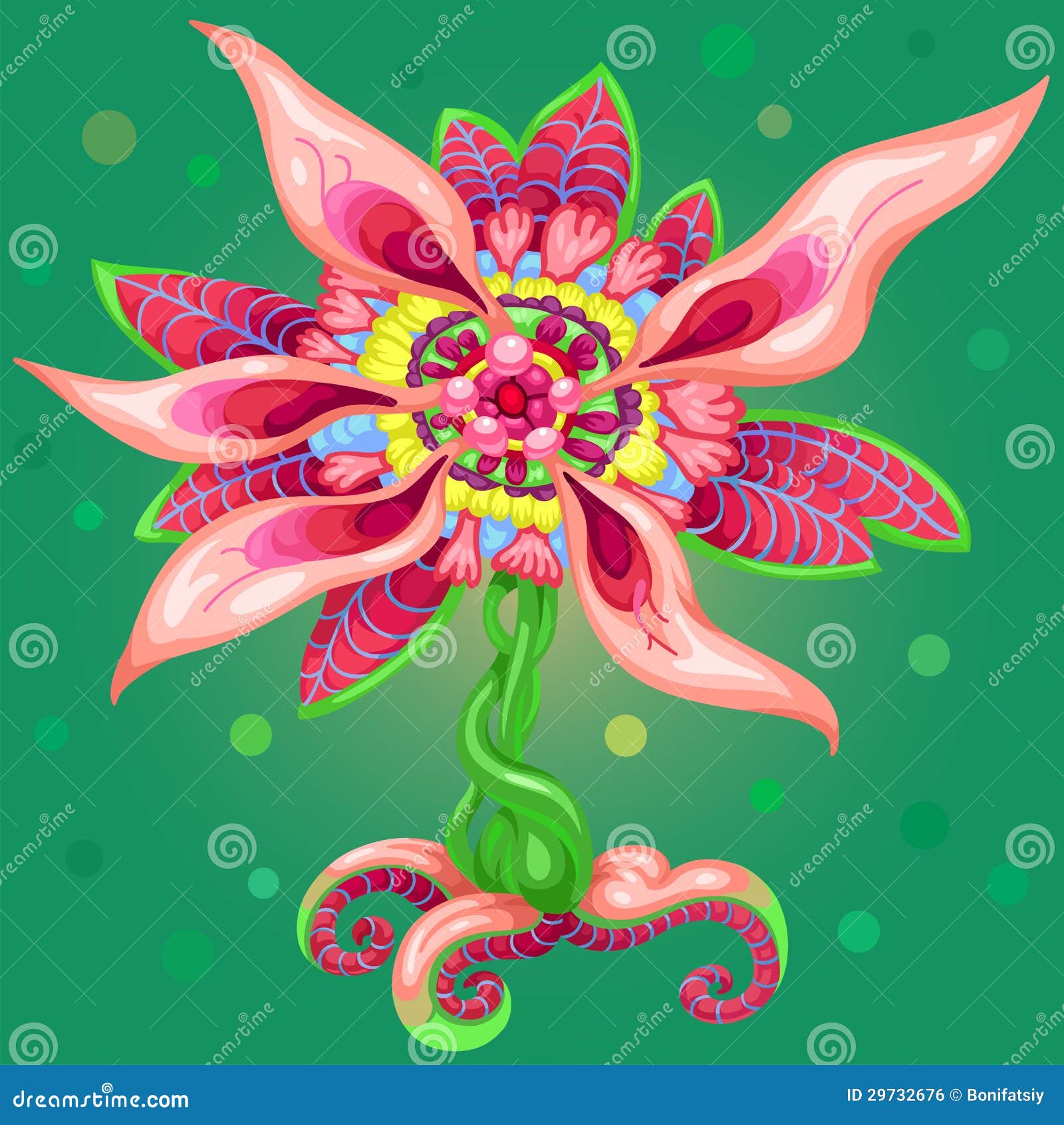 Abstract-floral-illustration Stock Illustration - Illustration of ...