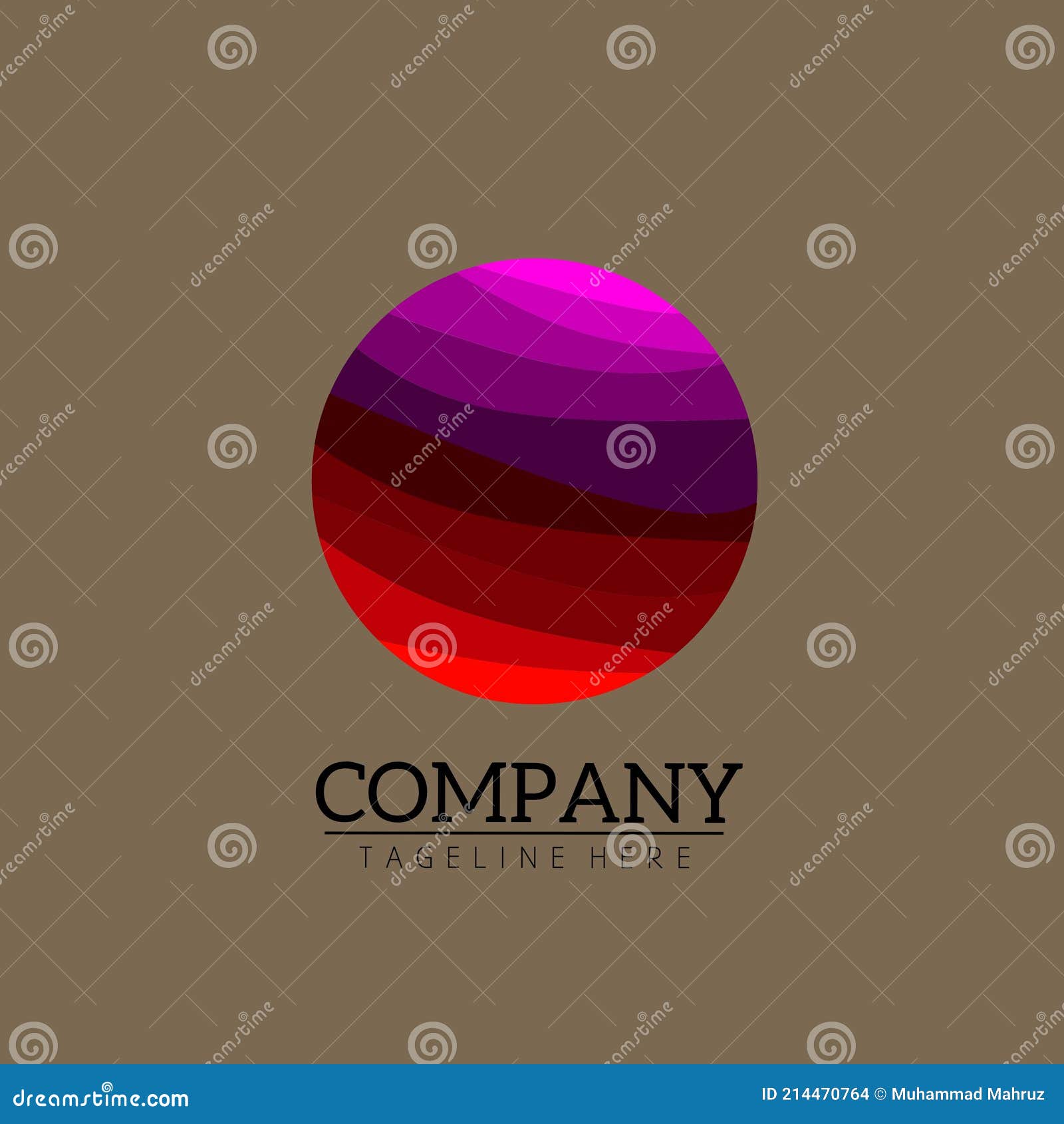 Colorful and Beautiful Company Logo Stock Illustration - Illustration ...