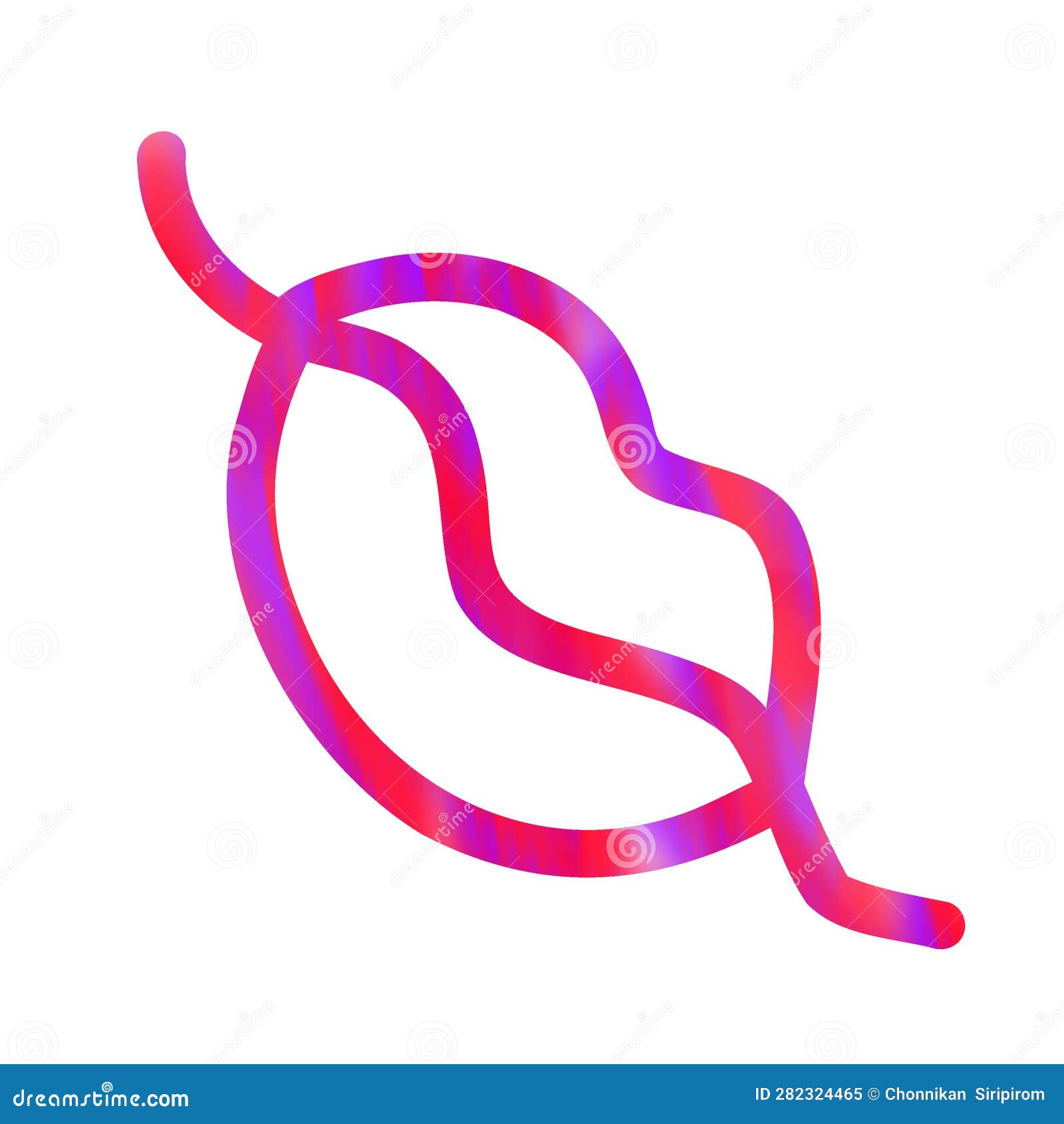 Colorful beautiful symbol stock illustration. Illustration of pink ...