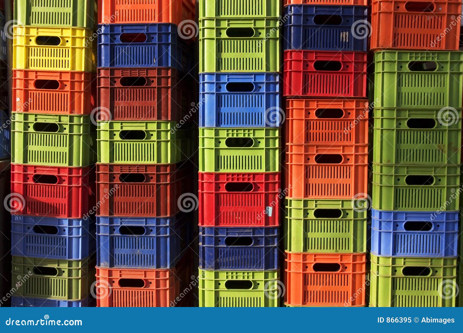 Colorful beer crates stock image. Image of drinks, stacked - 866395