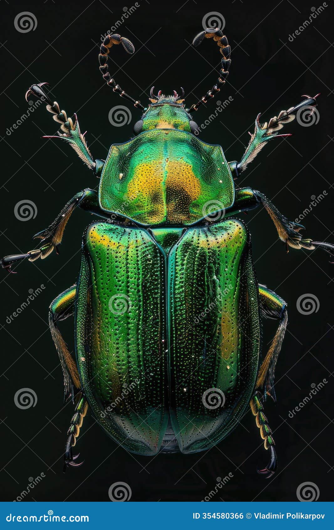 A Colorful Beetle on a Dark Background, Perfect for Nature-themed ...