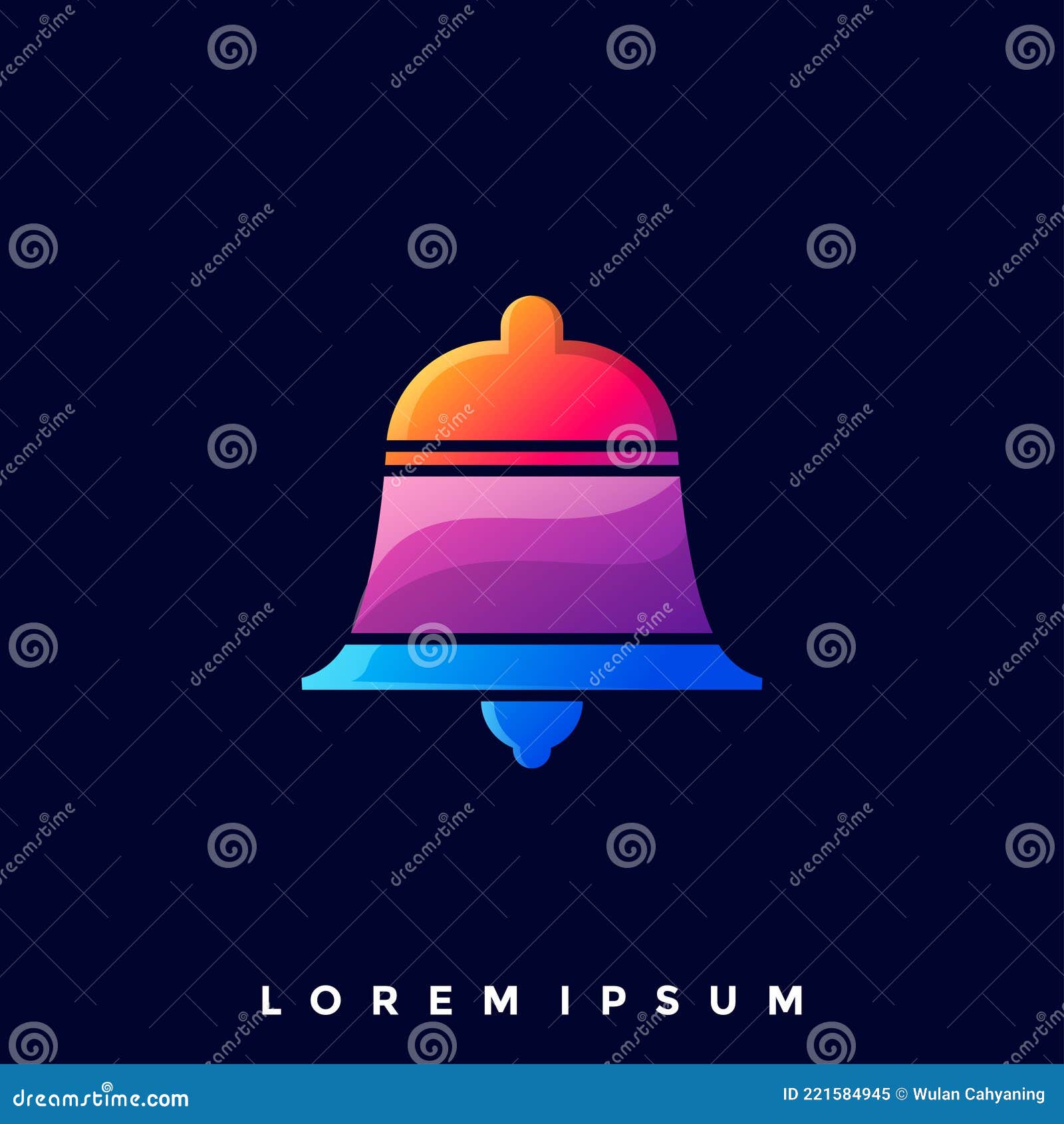 Colorful Bell Abstract Logo Design Stock Vector - Illustration of ...