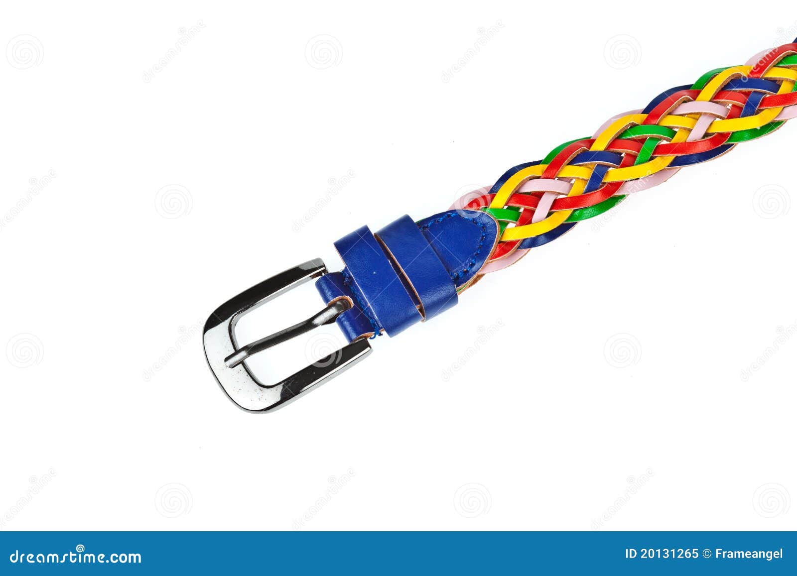 Colorful belt isolated stock image. Image of chrome, clothes - 20131265