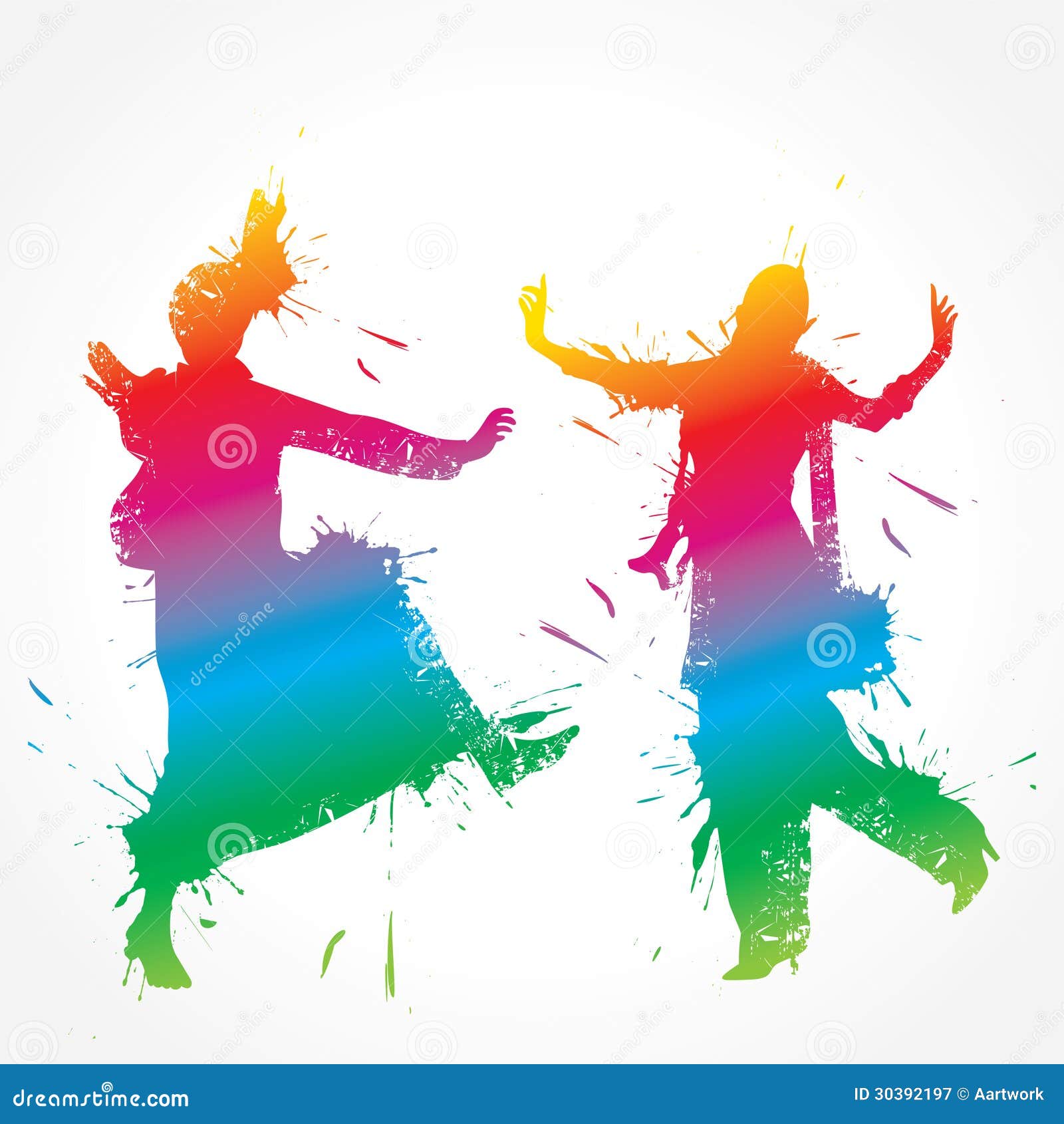 Colorful Bhangra and Gidda Dancer Stock Vector - Illustration of ...