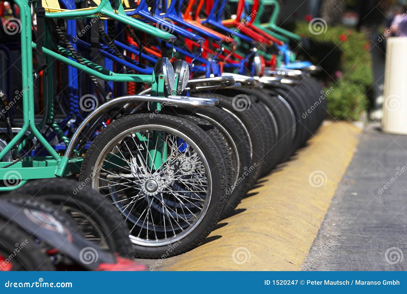 Colorful bicycle stock image. Image of chrome, green, biker - 1520247