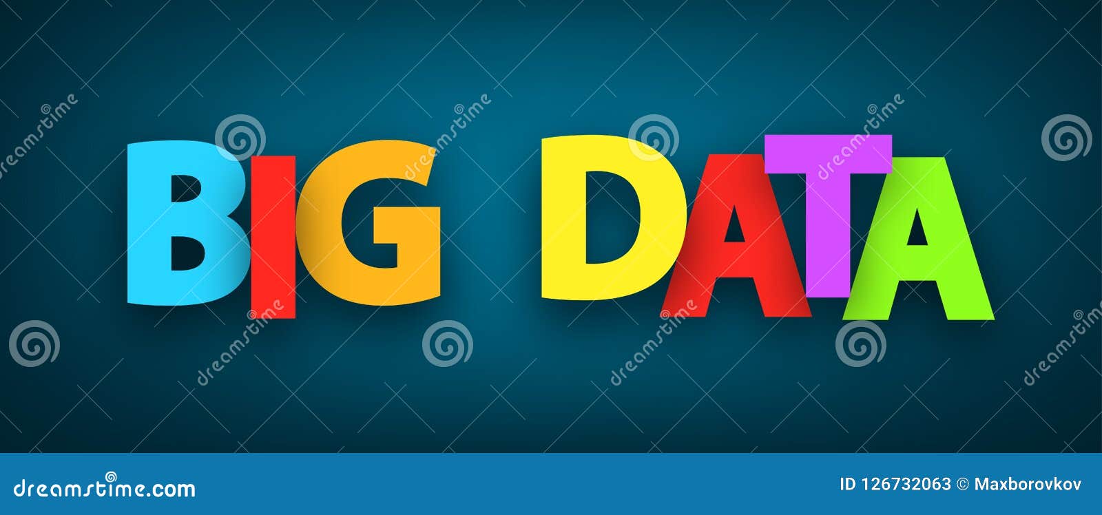 Paper big data sign. stock vector. Illustration of graphic - 126732063
