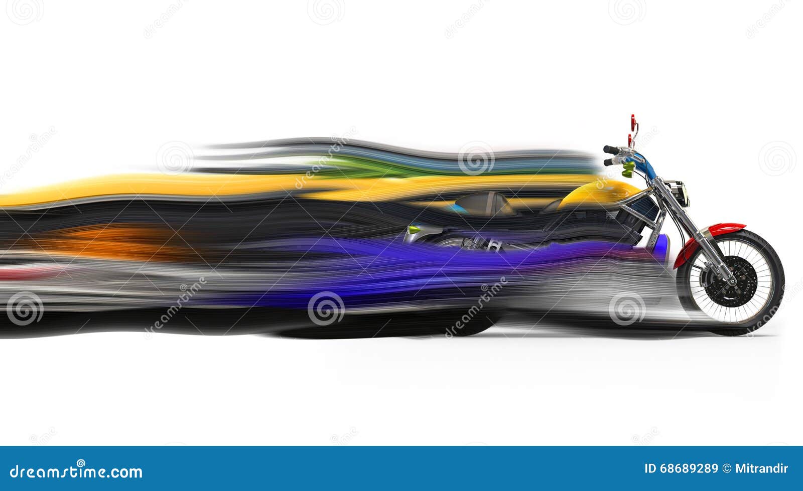 Colorful Bike - Speed Trails Stock Illustration - Illustration of ...