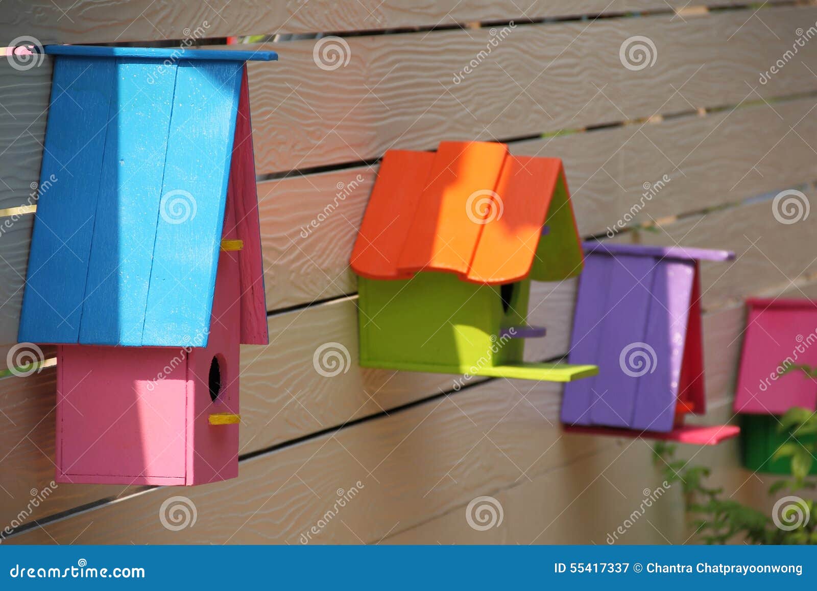 Colorful bird house stock image. Image of multi, home - 55417337