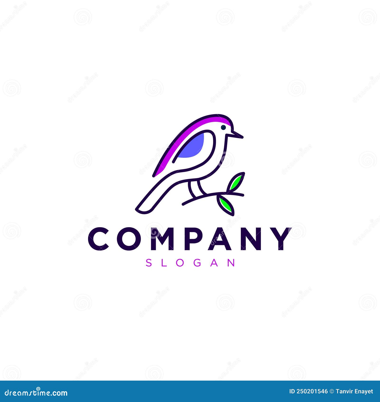Colorful Bird Logo Concept Icon. Stock Vector - Illustration of ...