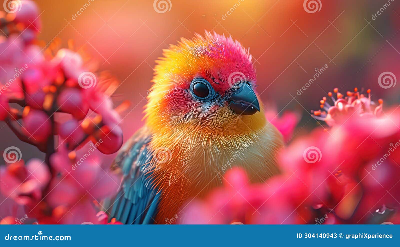 Colorful Bird Printout stock illustration. Illustration of realistic ...