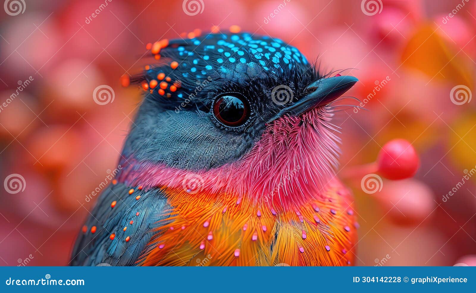 Colorful Bird Printout stock illustration. Illustration of parrot ...