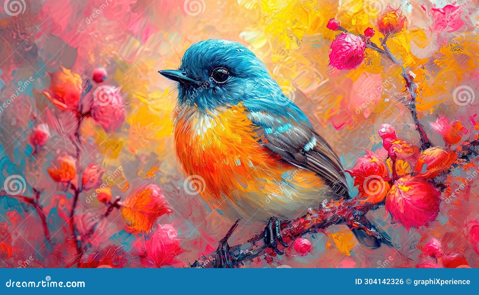 Colorful Bird Printout stock illustration. Illustration of mesmerizing ...