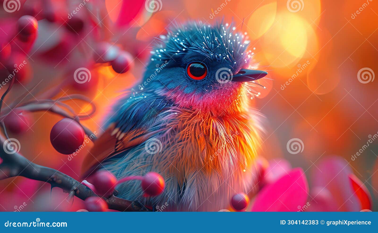 Colorful Bird Printout stock illustration. Illustration of colorful ...