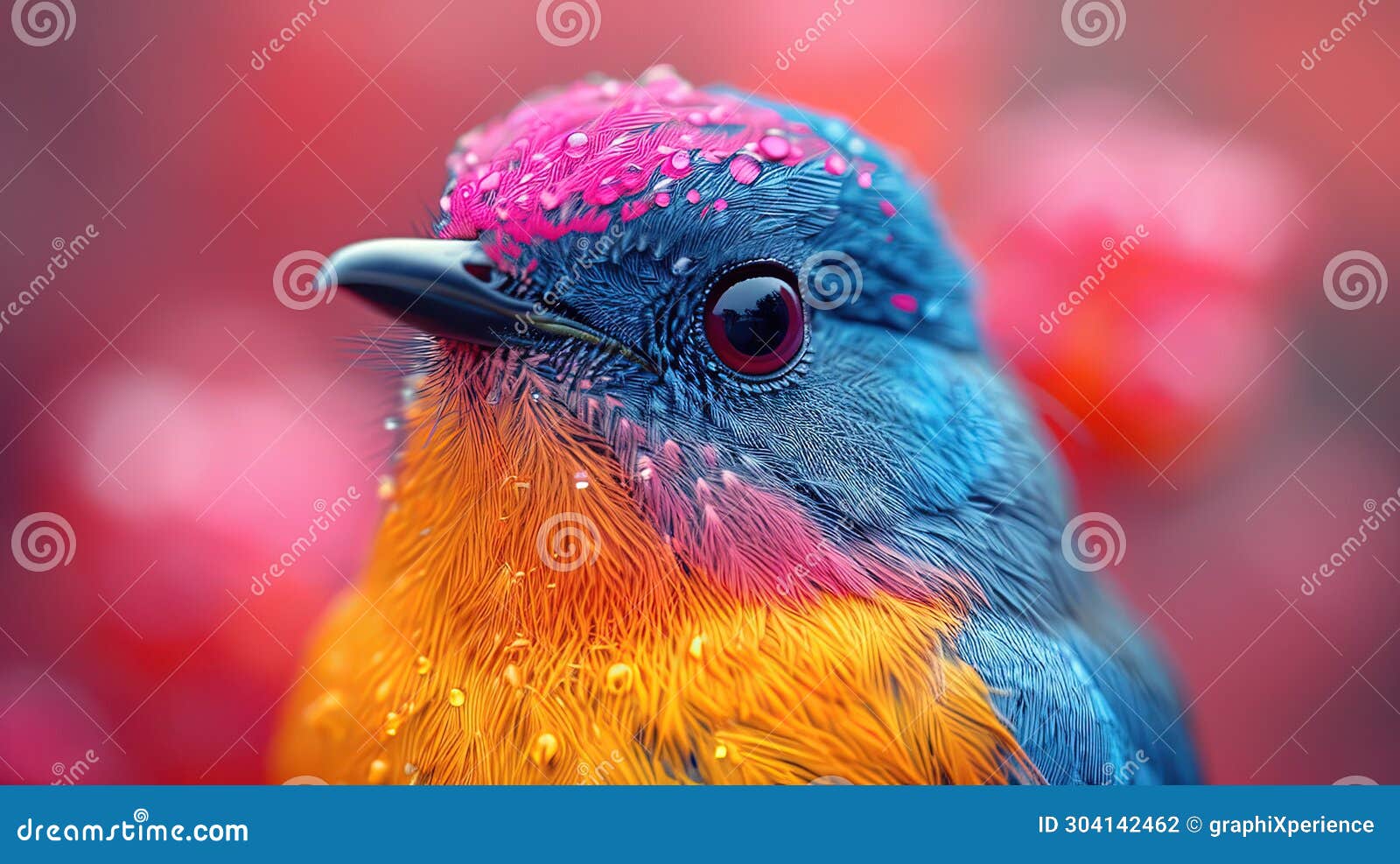 Colorful Bird Printout stock illustration. Illustration of acrylic ...