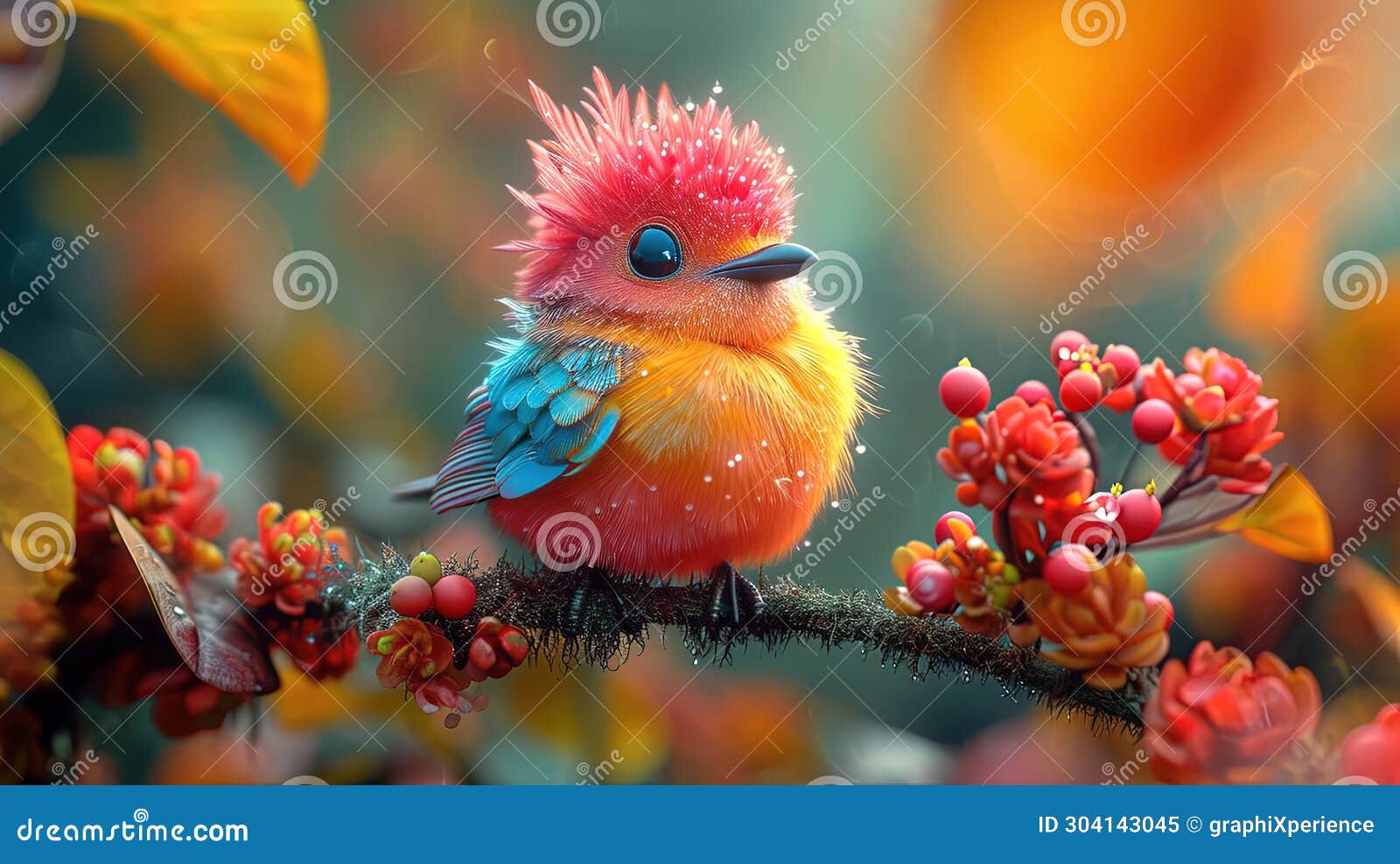 Colorful Bird Printout stock illustration. Illustration of vibrant ...