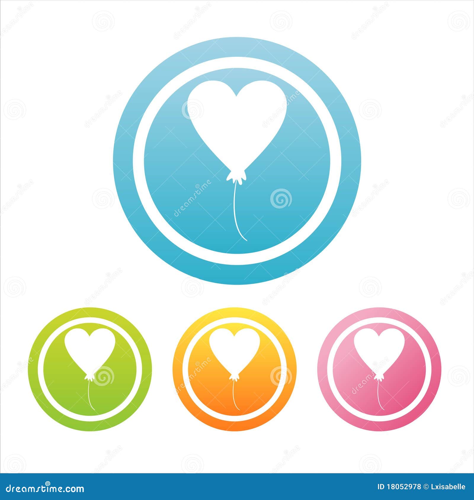 Colorful Birthday Balloon Signs Stock Vector - Illustration of design ...