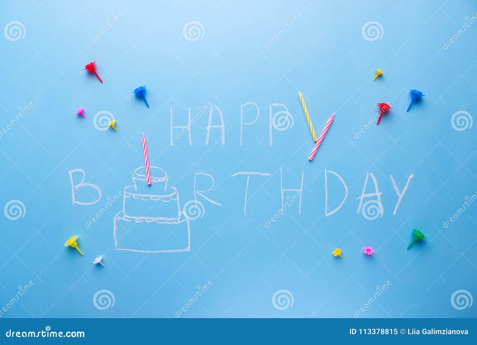 Colorful birthday frame stock illustration. Illustration of baby ...