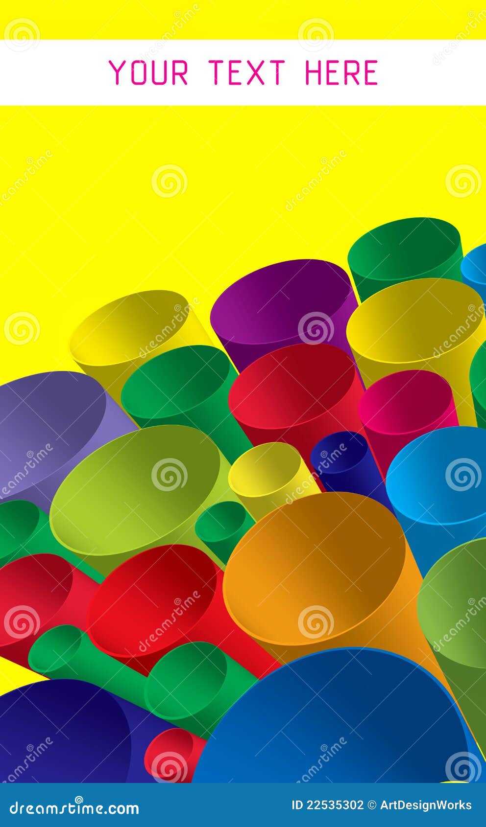 Colorful blank stock vector. Illustration of vector, graphic - 22535302