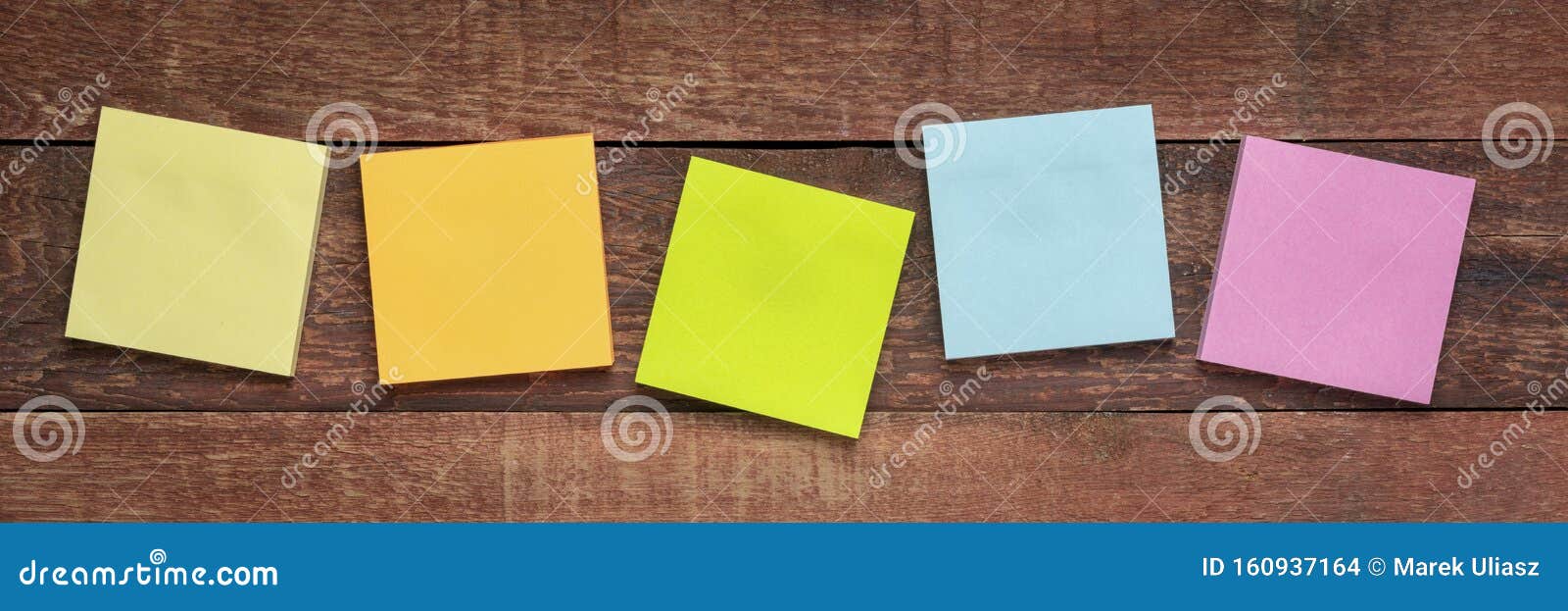 Colorful Blank Reminder Notes Stock Photo - Image of flat, collection ...